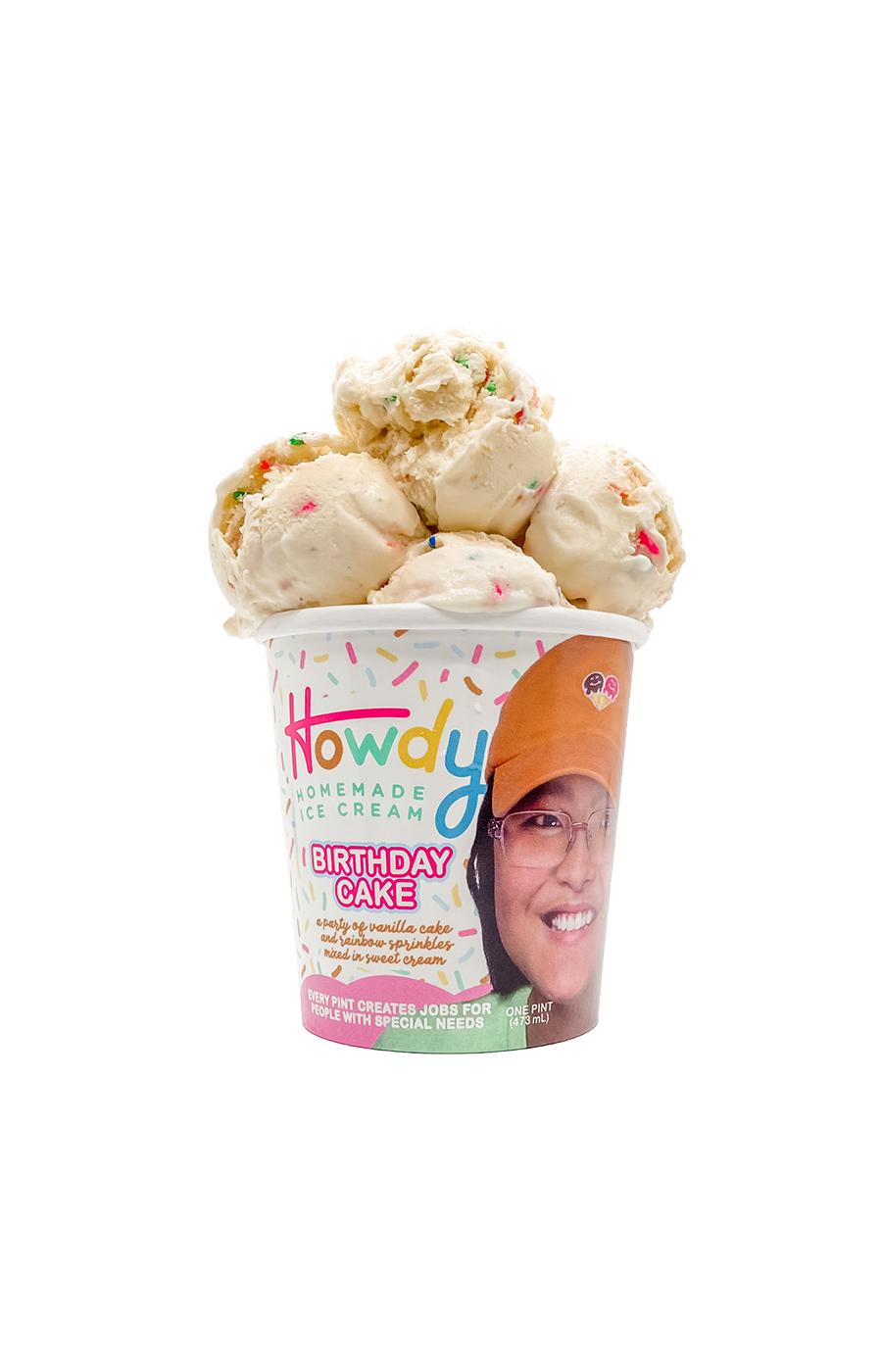 Howdy Homemade Birthday Cake Ice Cream - Shop Ice cream at H-E-B