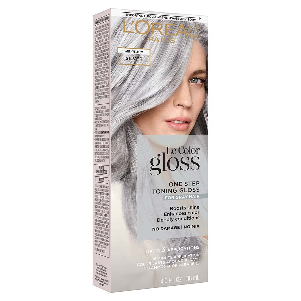 L'Oréal Paris Le Color Gloss One Step Toning Gloss - Silver - Shop Hair ...