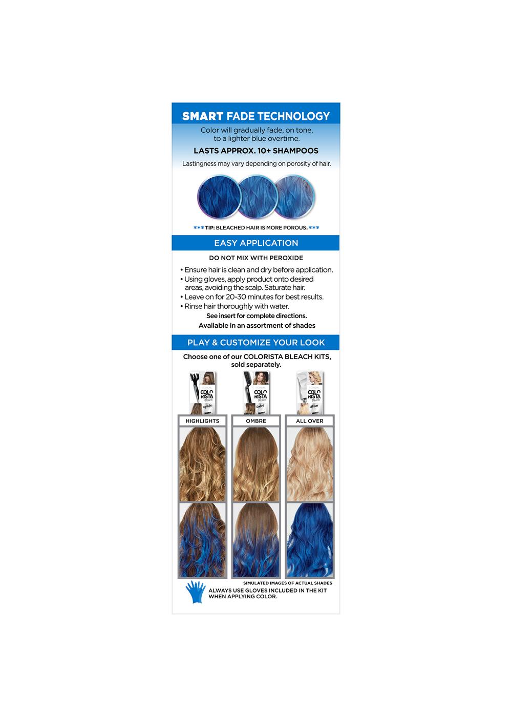 Loréal Paris Colorista Semi Permanent Hair Color Metallic Blue Shop