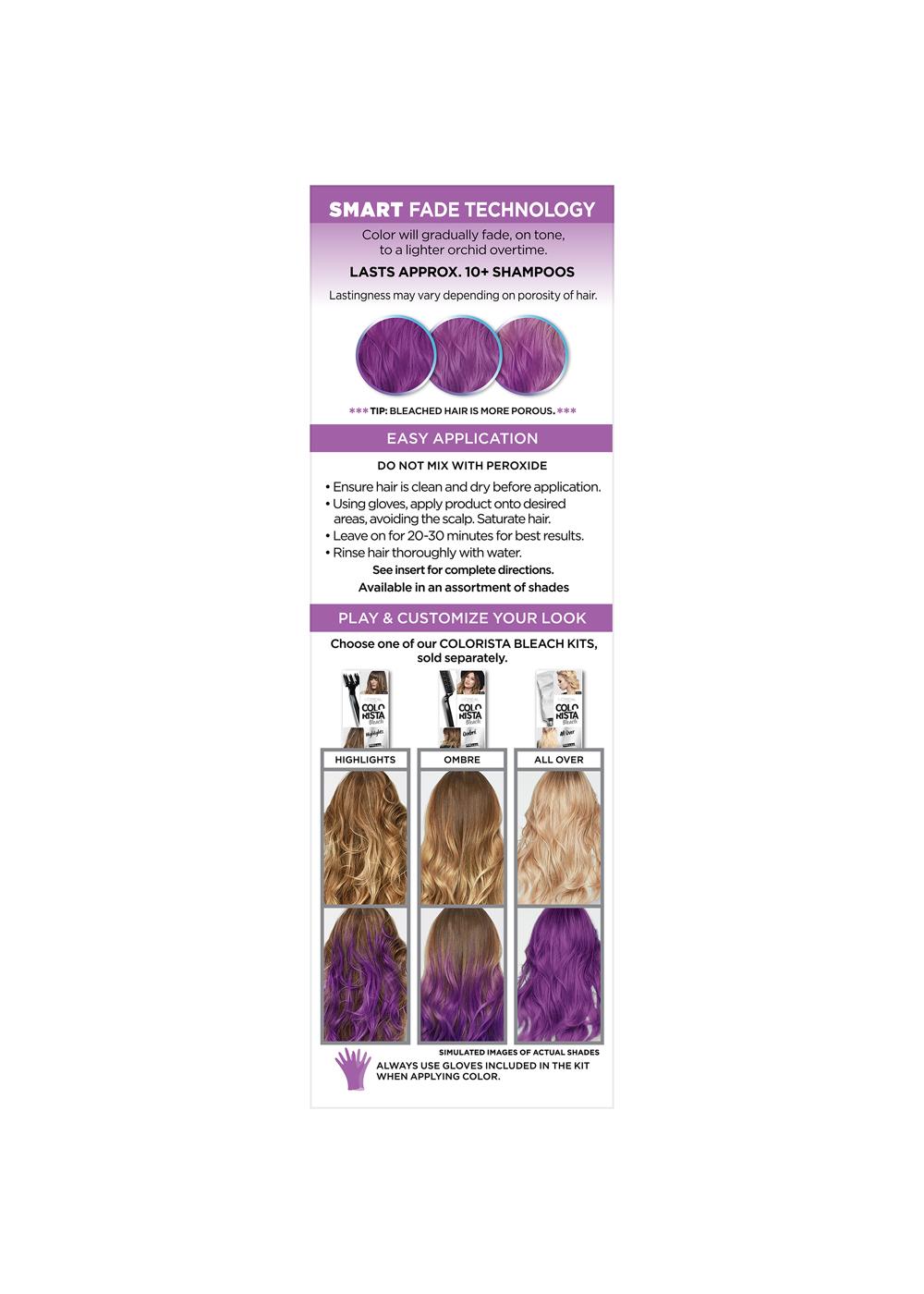 L'Oréal Paris Colorista Semi-Permanent Hair Color Metallic Orchid ...