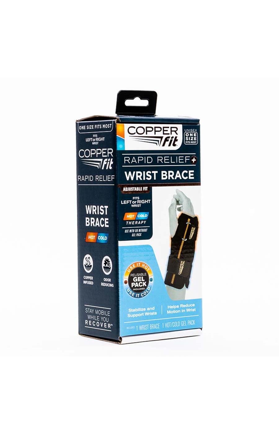 Copper Fit Rapid Relief + Adjustable Wrist Brace - Shop Sleeves ...