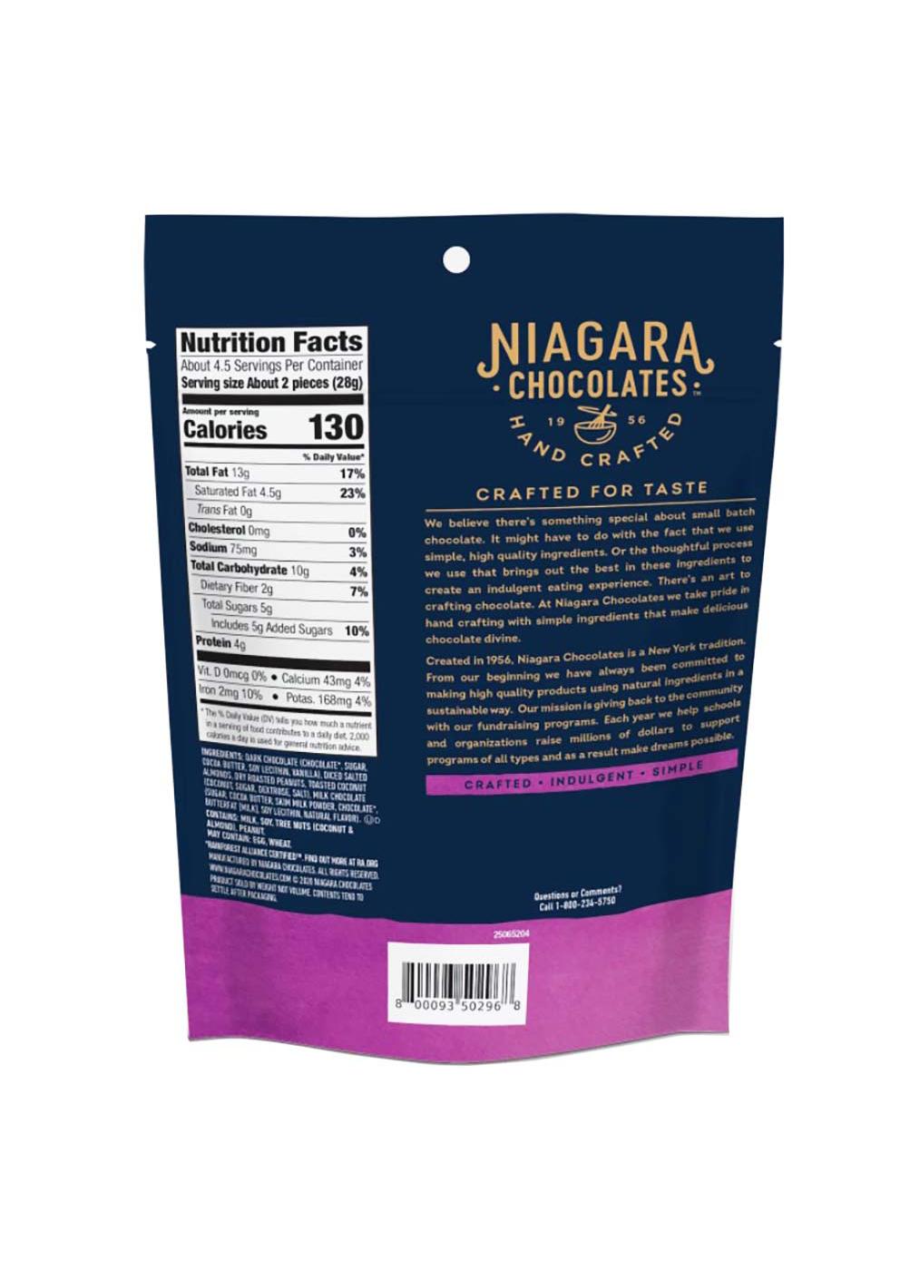 Niagara Chocolates Dark Chocolate and Salted Almond Clusters - Shop ...