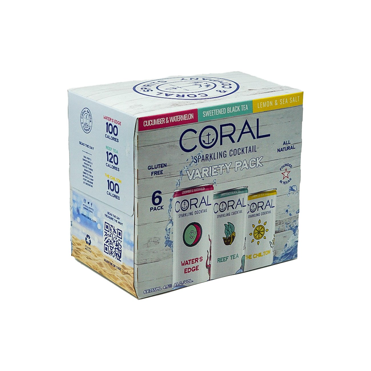 Coral Sparkling Cocktail Variety 6 pk Cans - Shop Malt beverages ...