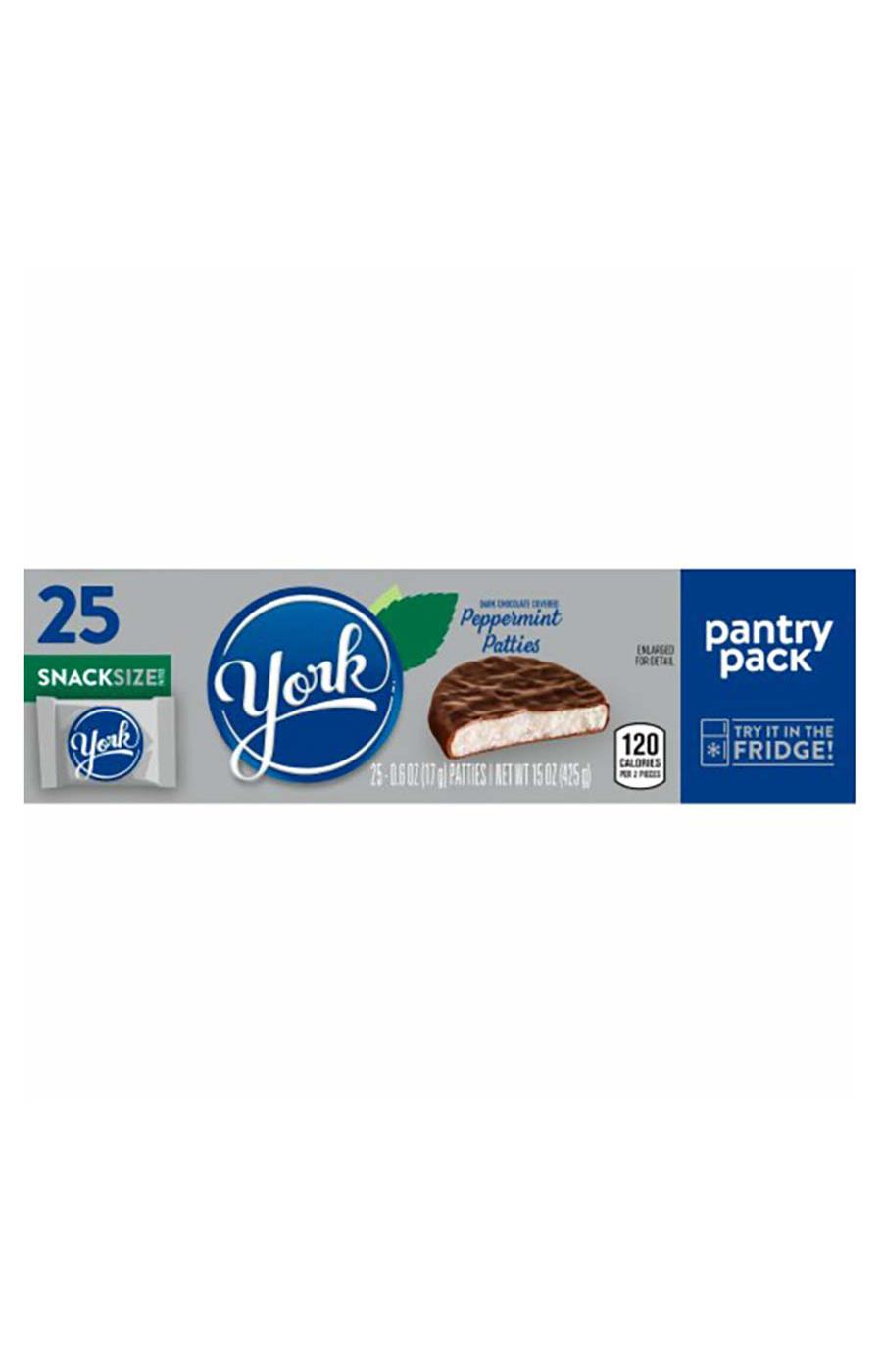 York Dark Chocolate Snack Size Peppermint Patties - Pantry Pack - Shop ...