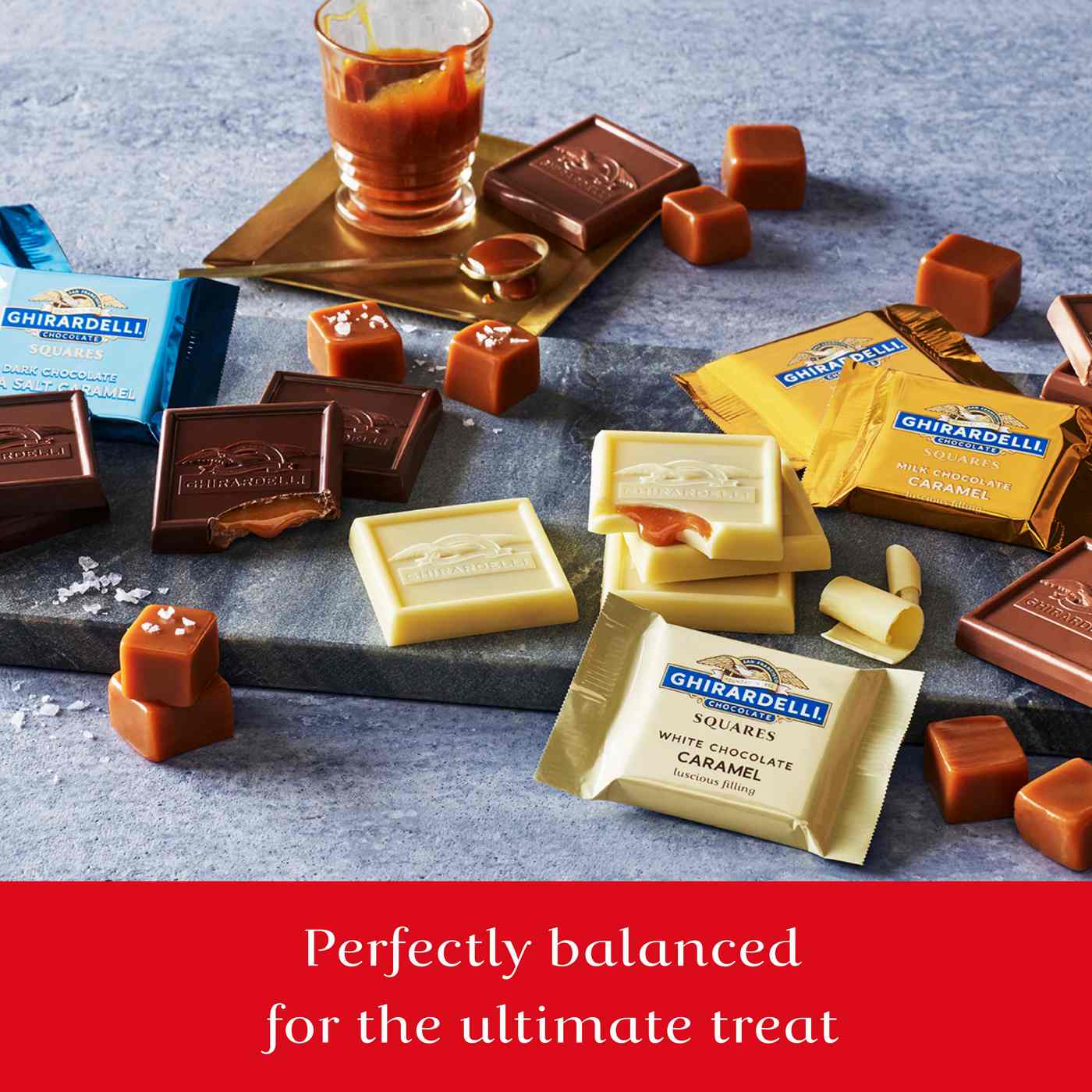 Ghirardelli Chocolate Caramel Assortment Squares - Shop Candy at H-E-B