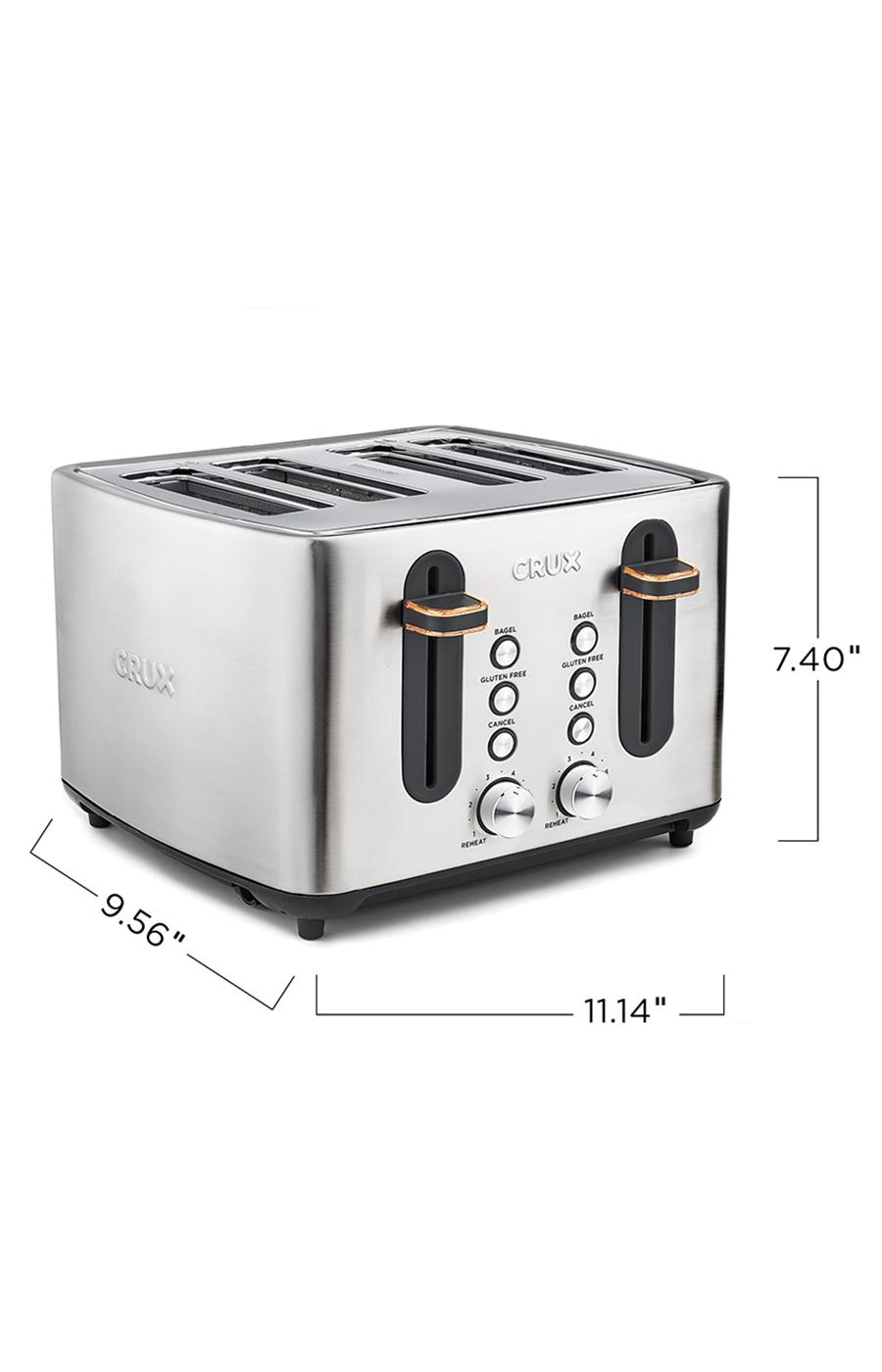 Crux Stainless Steel 4 Slice Toaster - Shop Toasters at H-E-B