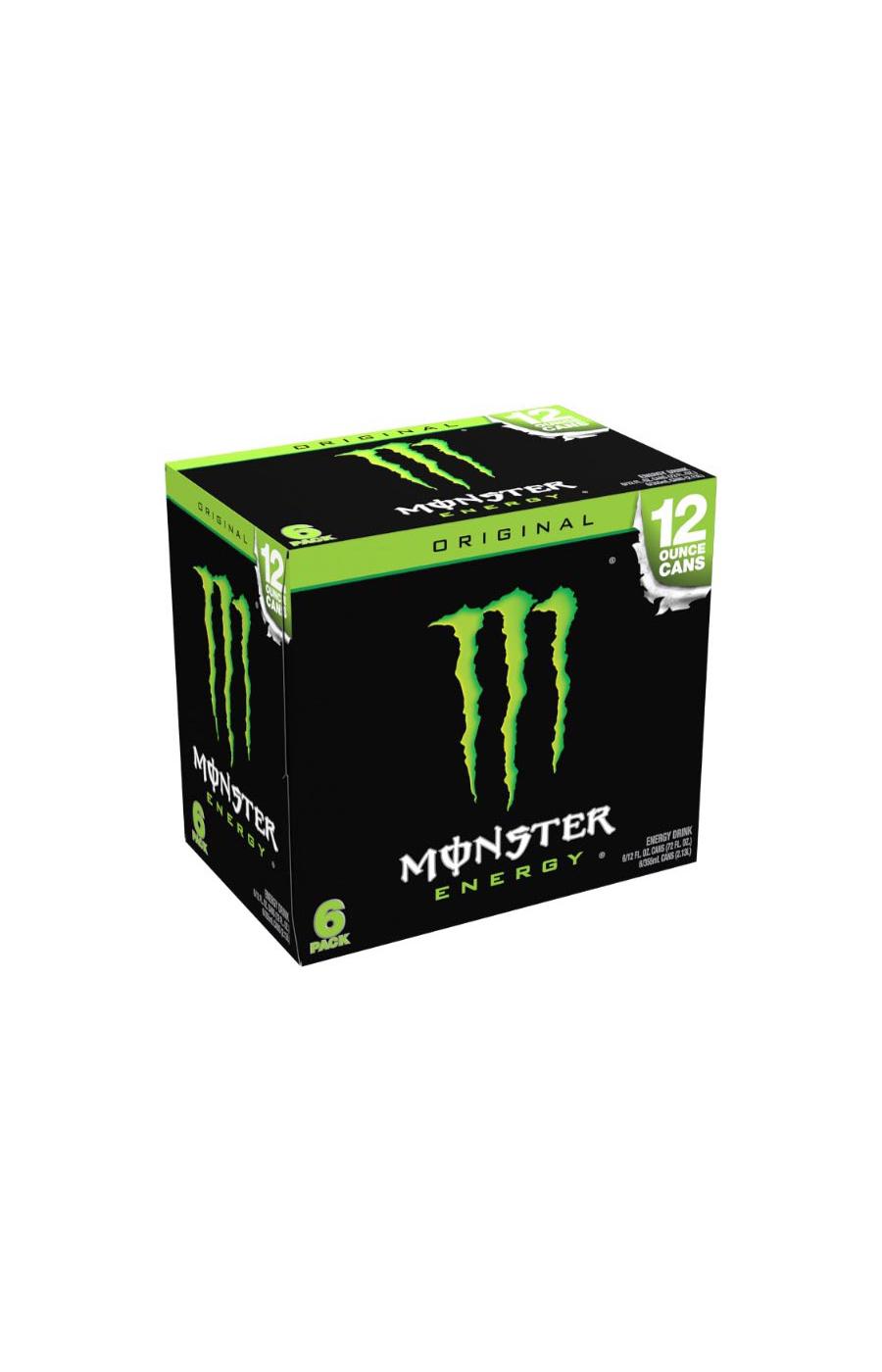 Monster Energy Original Green Energy Drink 6 pk Cans - Shop Sports ...