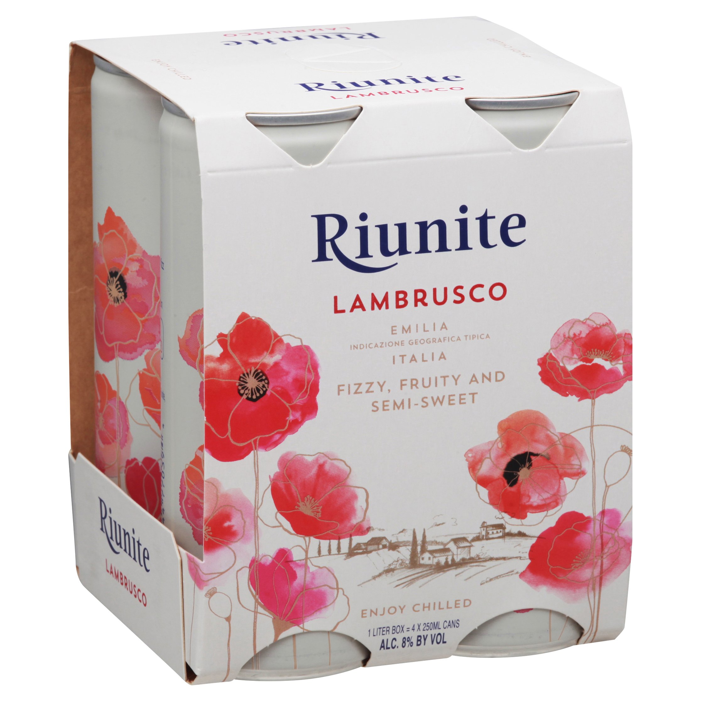 Riunite Lambrusco Emilia 250 mL Cans - Shop Wine at H-E-B