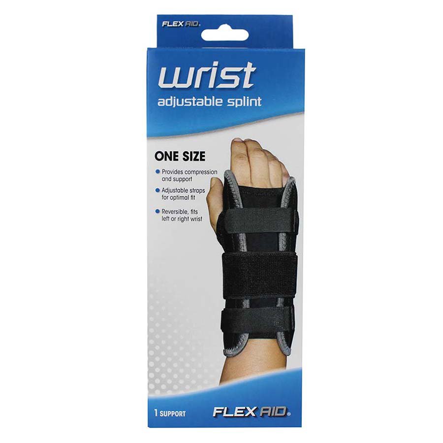 Flex Aid Wrist Adjustable Splint One Size - Shop Sleeves & braces at H-E-B