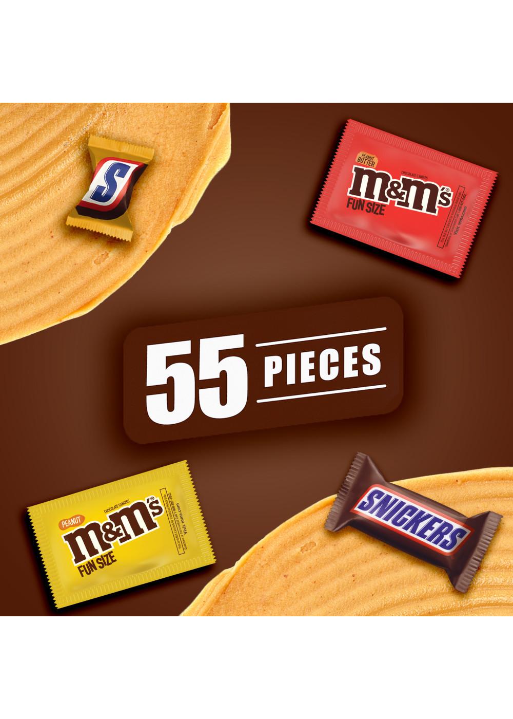 M&M'S & Snickers Peanut & Peanut Butter Lovers Fun Size Candy - Shop ...