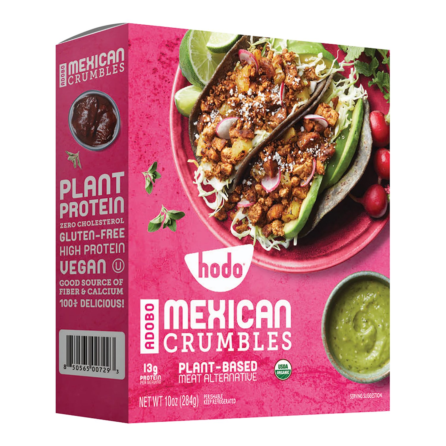 Hodo Adobo Mexican Vegan Crumbles - Shop Tofu & meat alternatives at H-E-B