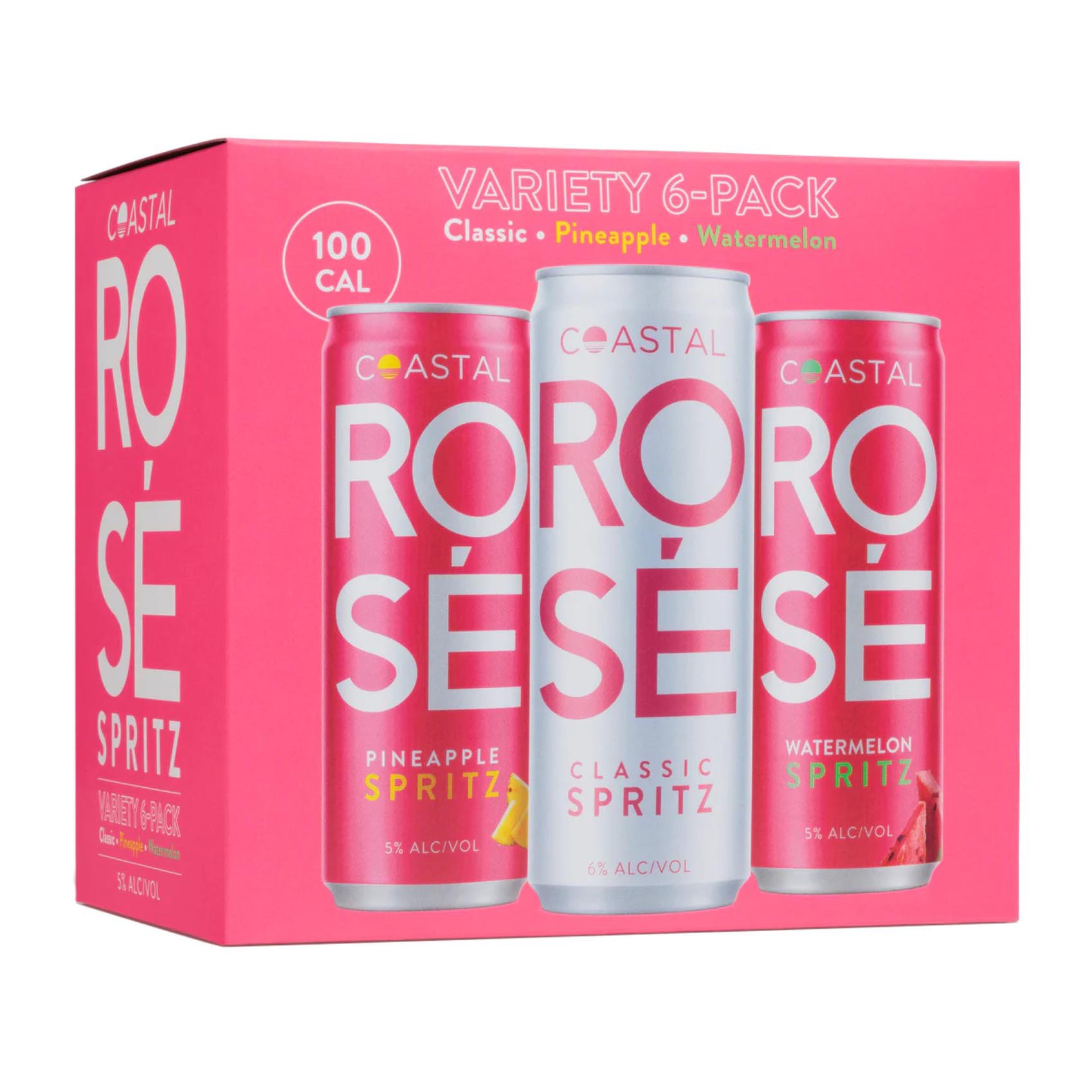 Coastal Spritz Rose Spritz Variety Pack 6 pk Cans - Shop Malt beverages ...
