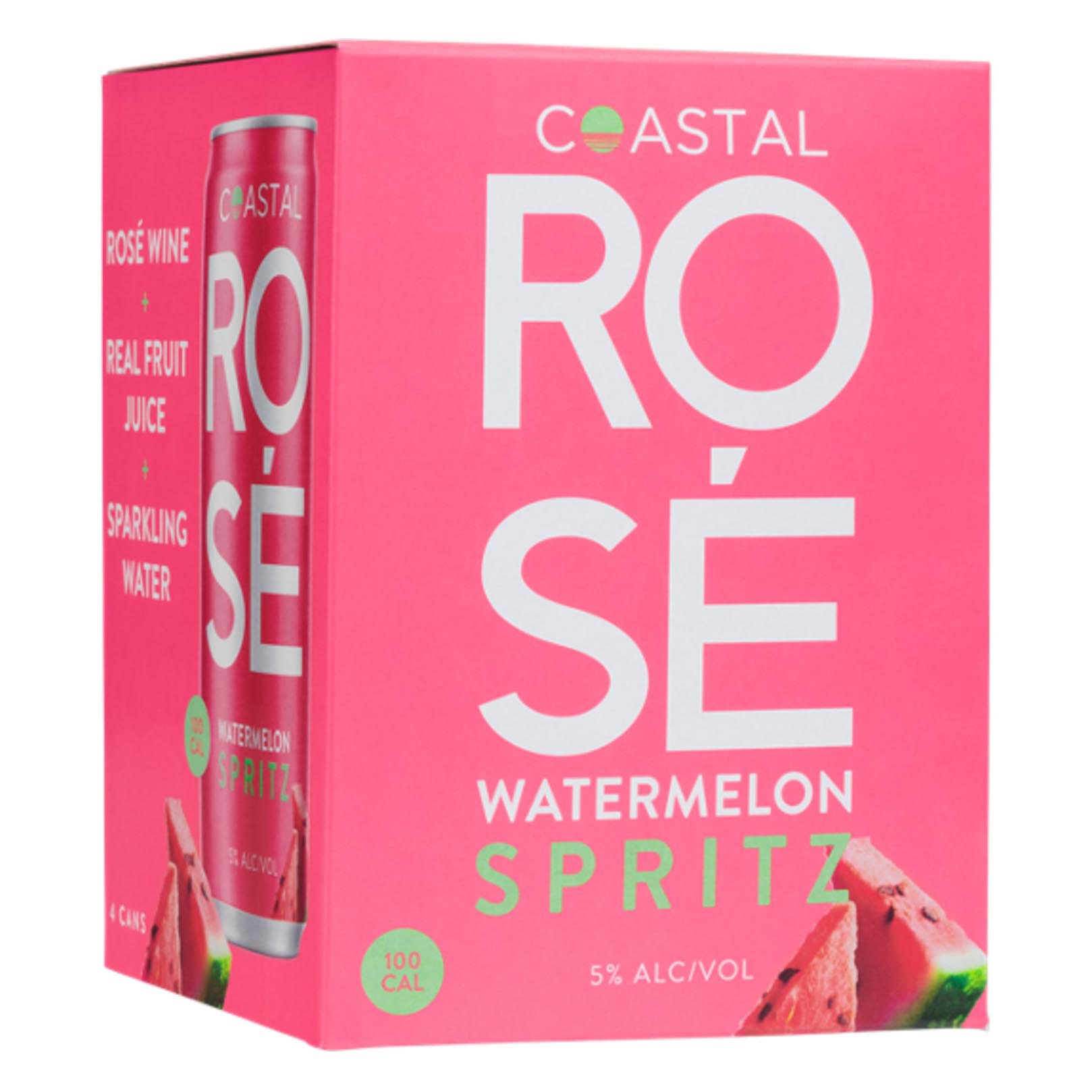 Coastal Spritz Rose Watermelon 4 pk Cans - Shop Malt beverages ...