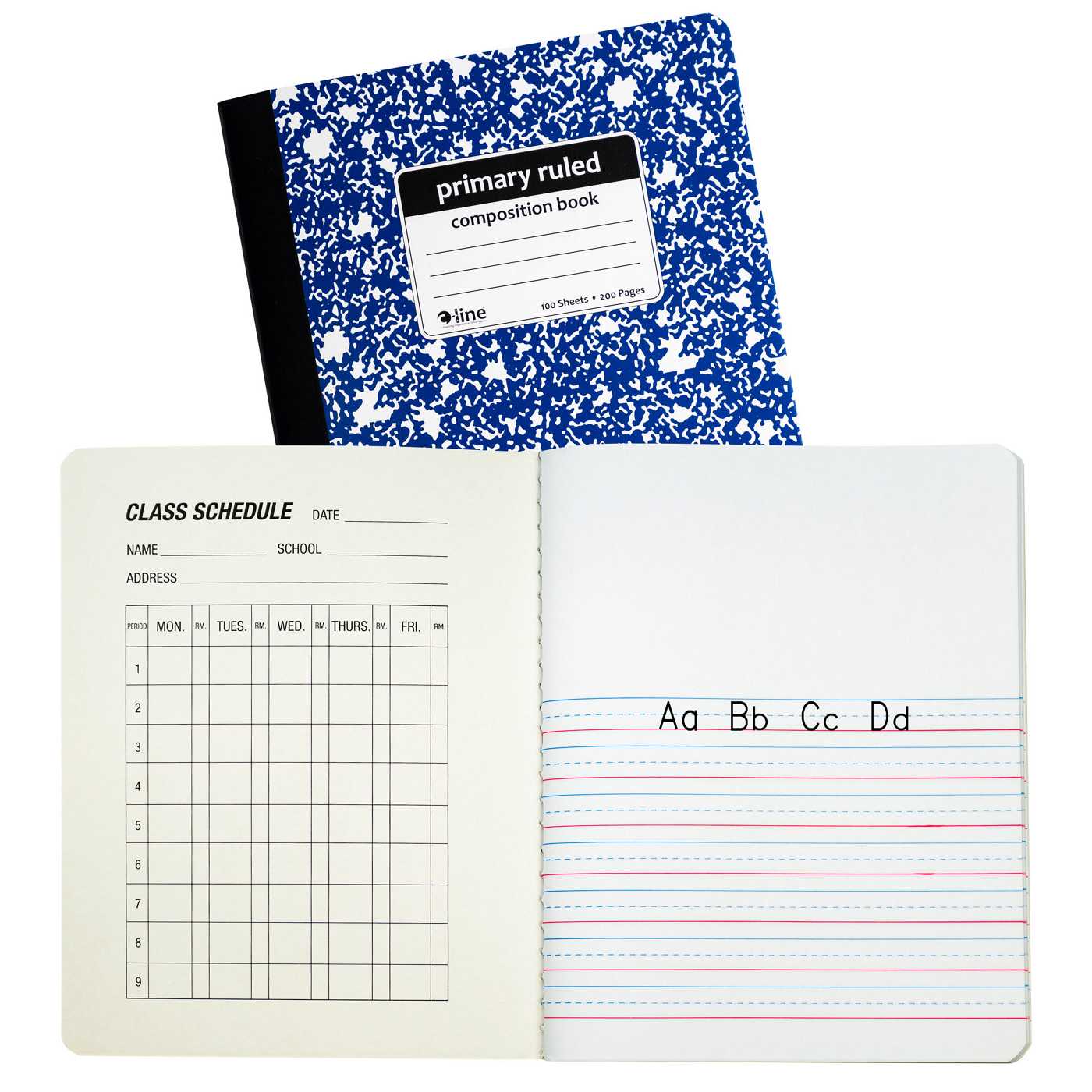C-Line Primary Ruled Composition Notebook - Blue Marble - Shop ...