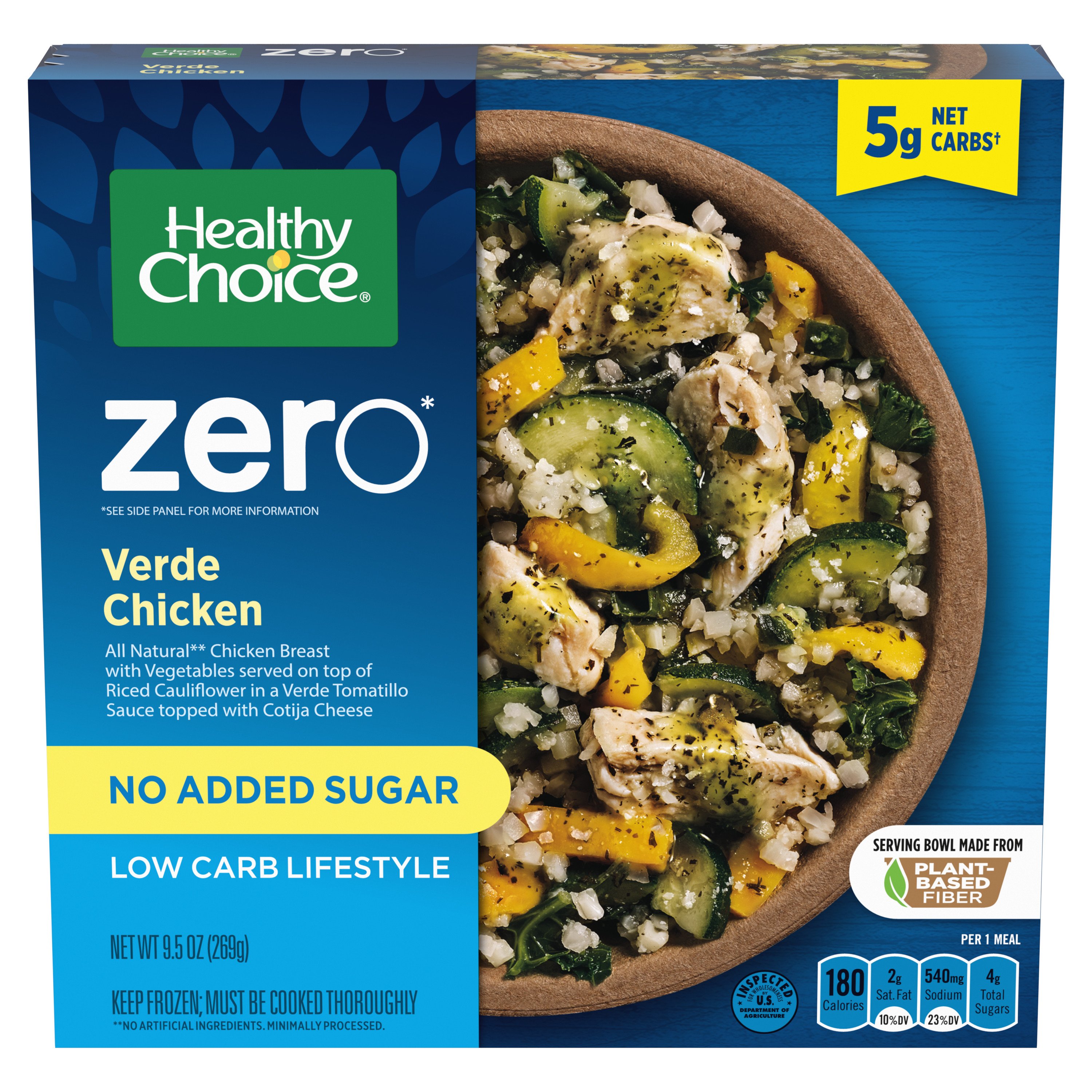Healthy Choice Zero Low Carb Lifestyle Verde Chicken Frozen Meal - Shop ...