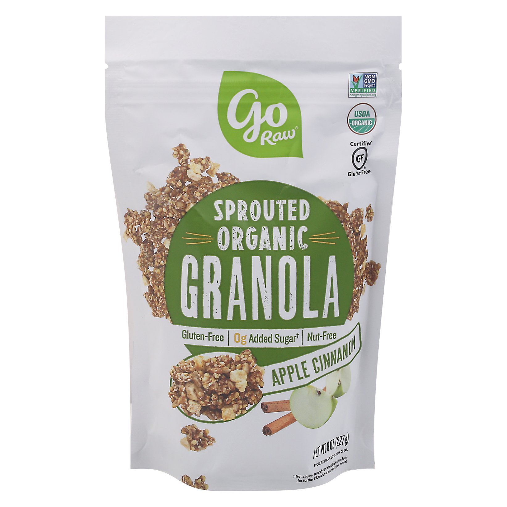 Go Raw Apple Cinnamon Sprouted Organic Granola - Shop Cereal at H-E-B