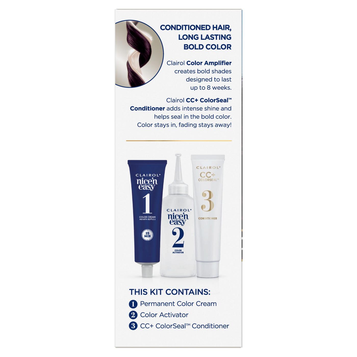 Clairol Nice 'N Easy Permanent Hair Color 1V Deepest Plum Black - Shop ...