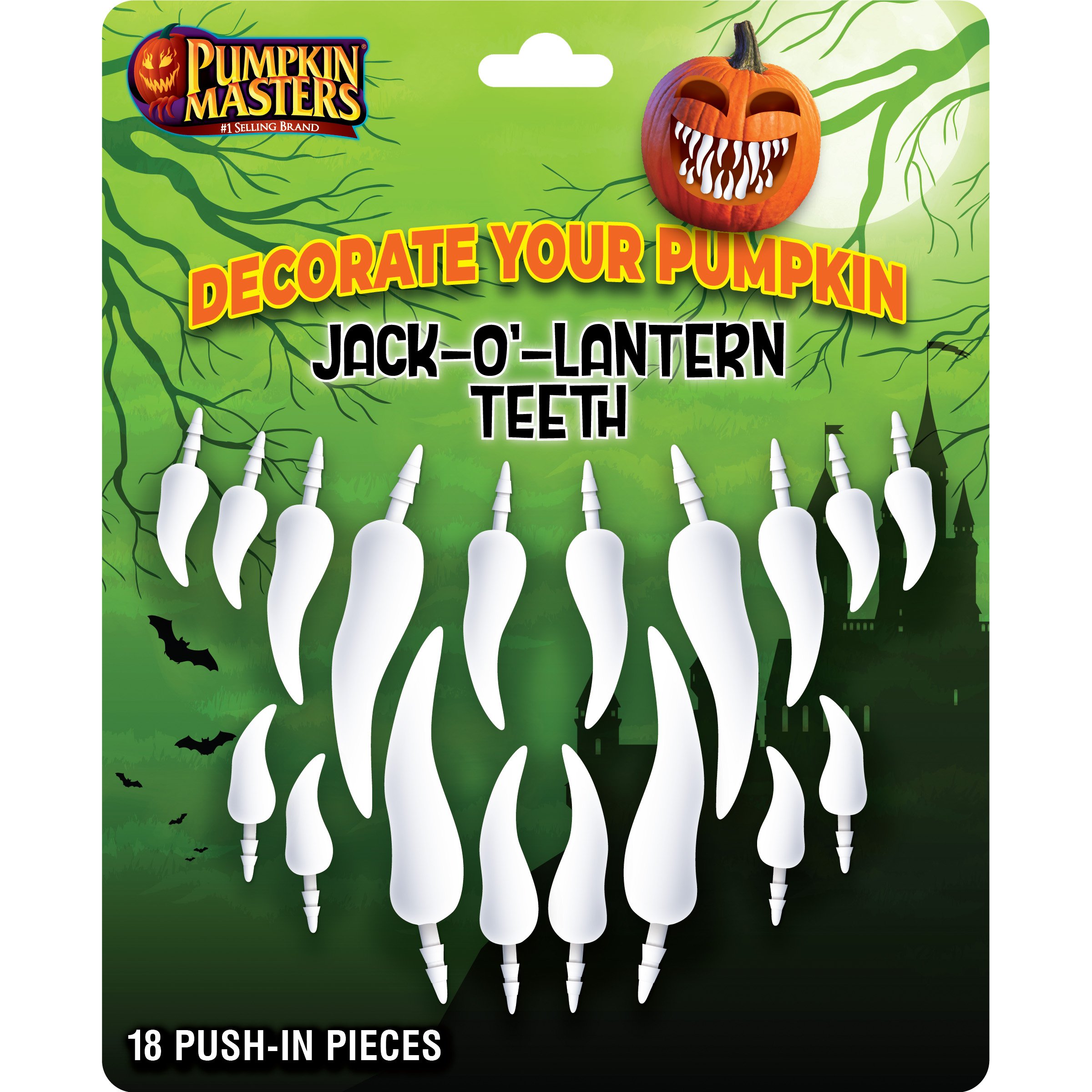 Pumpkin Masters Decorate Your Pumpkin Halloween Jack-O-Lantern Teeth ...