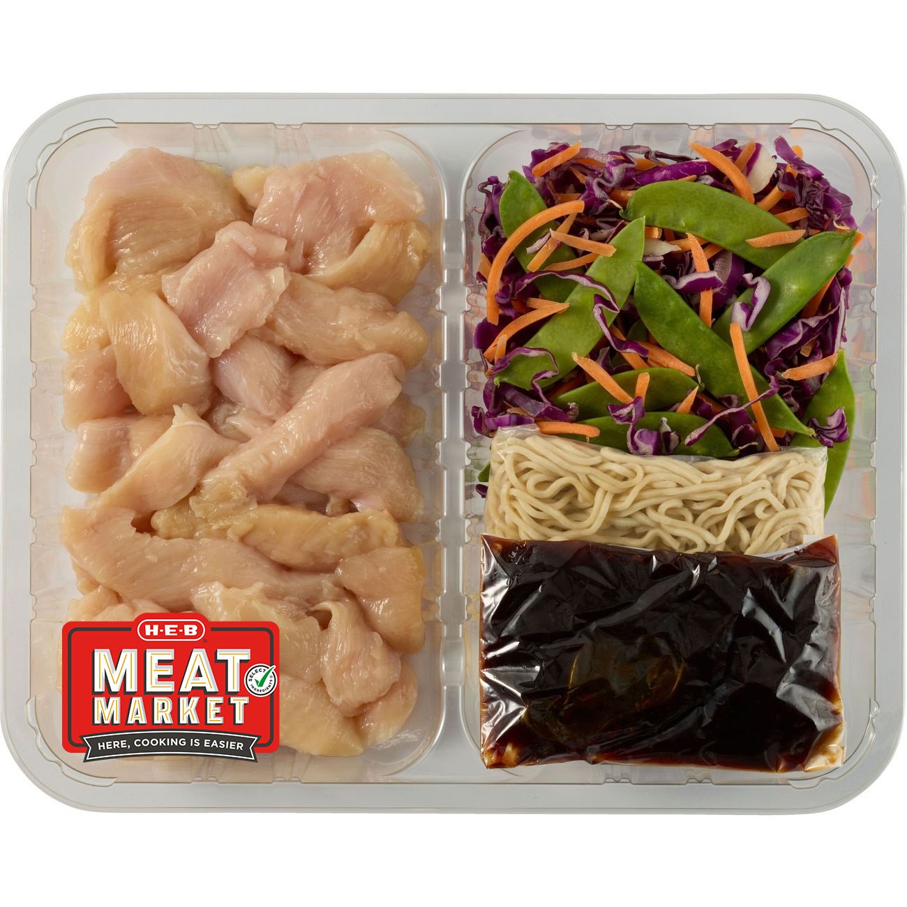 H-E-B Meat Market Stir Fry Kit - Mongolian Chicken & Vegetables - Shop ...