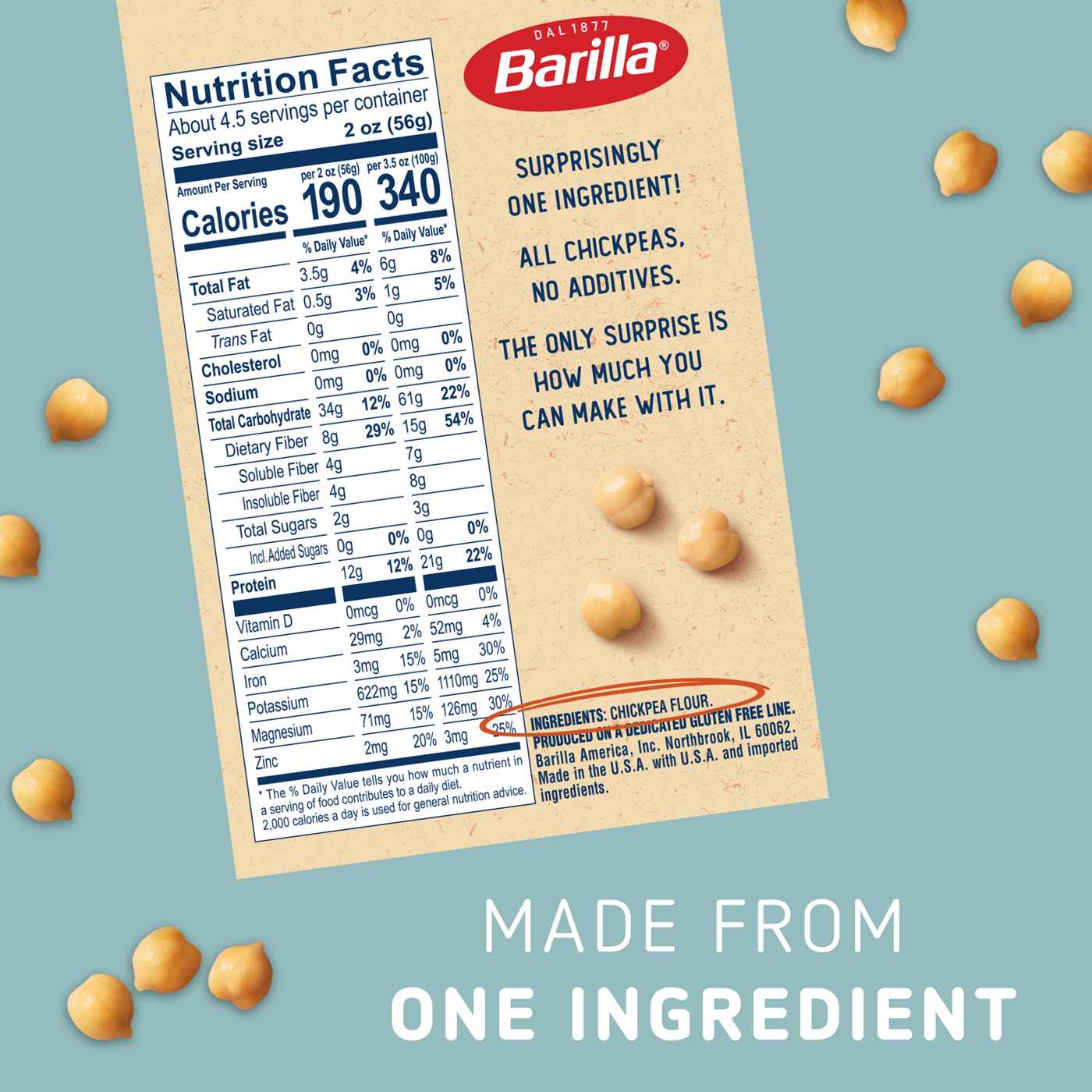 Barilla 12g Protein Chickpea Penne Pasta - Shop Pasta at H-E-B