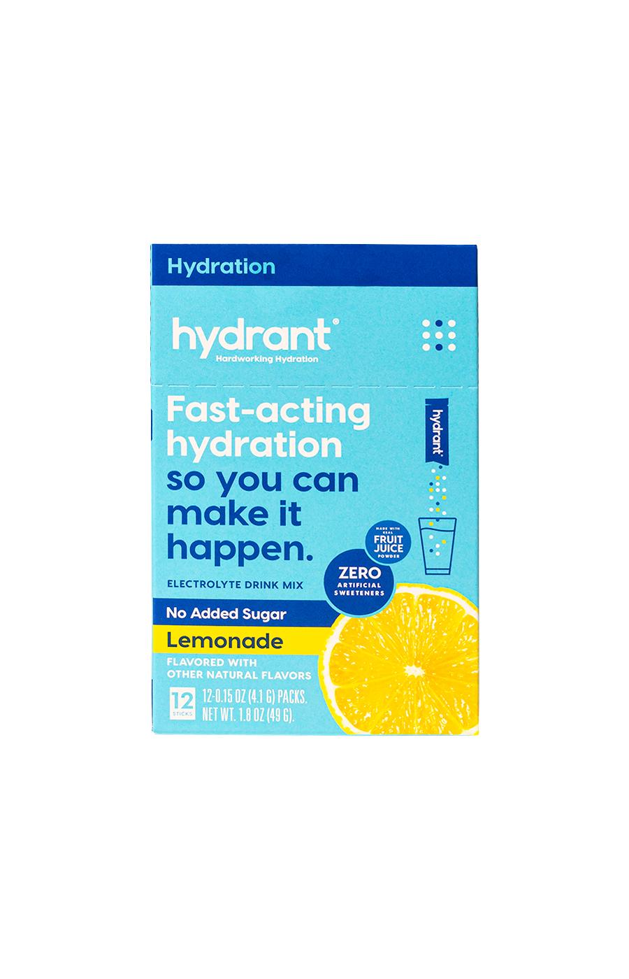 Hydrant Electrolyte Drink Mix No Added Sugar Lemonade - Shop Mixes ...