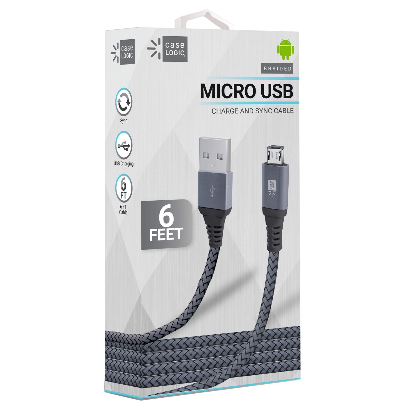 Case Logic Charge 'N Sync Braided Micro USB Cable - Shop Phone chargers ...
