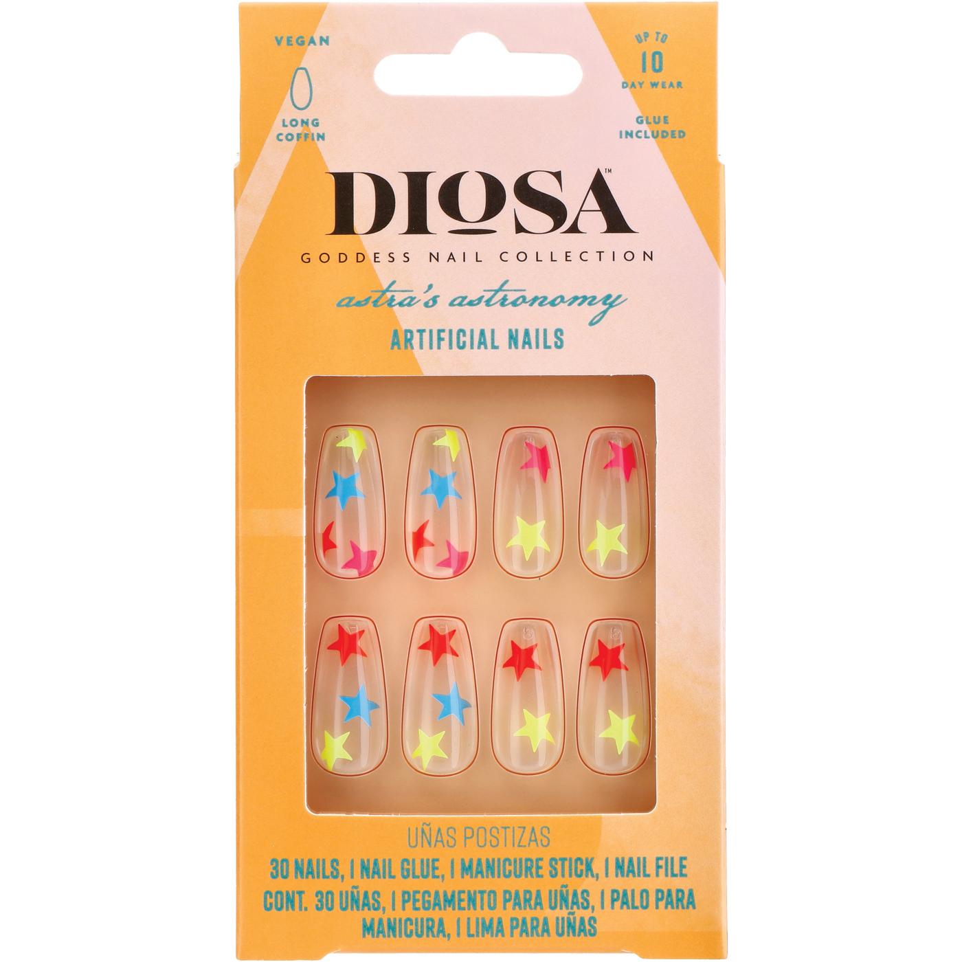 Diosa Astra's Astronomy Artificial Nails - Neon Stars - Shop Nail sets ...