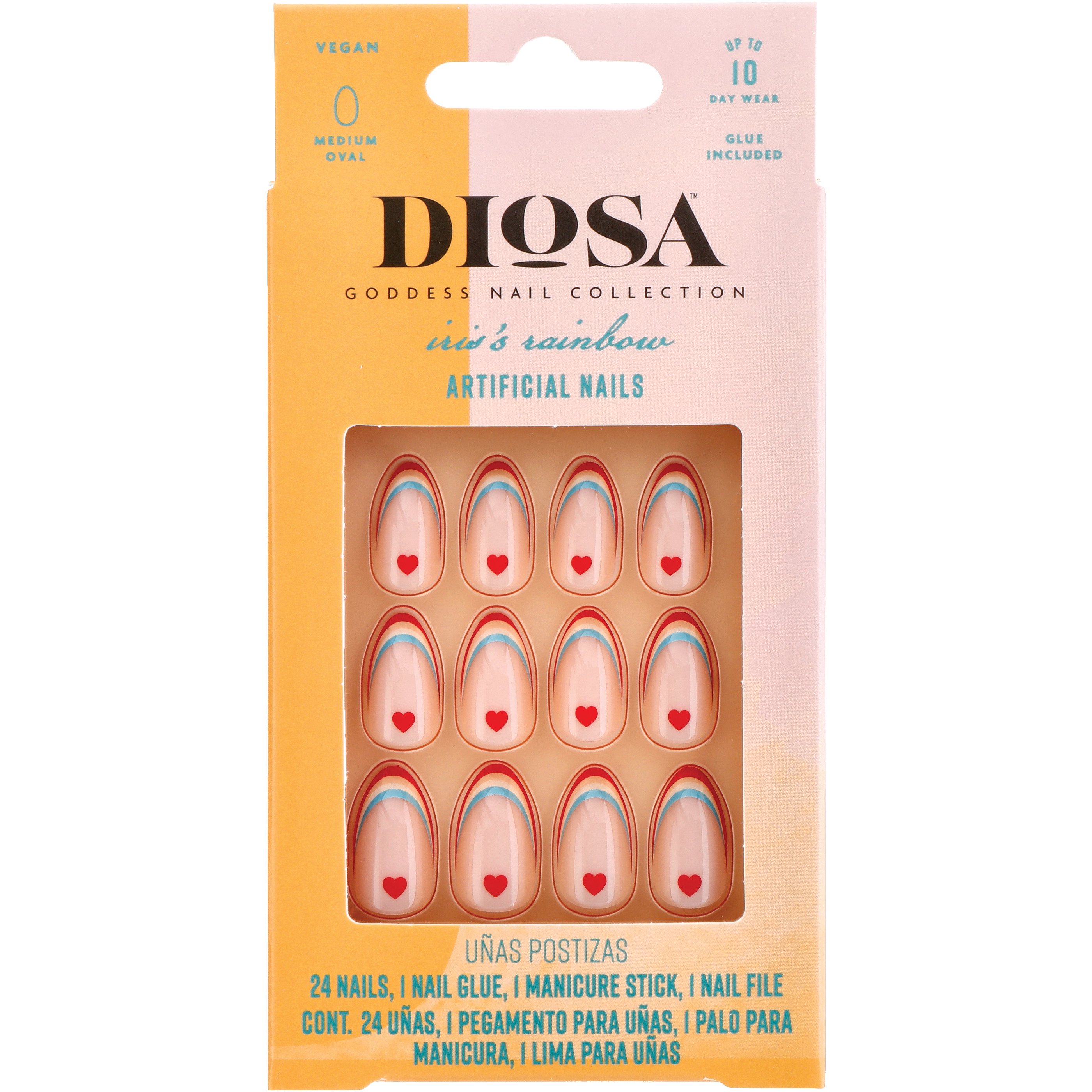 Diosa Iris' Rainbow Artificial Nails - Rainbow - Shop Nail sets at H-E-B