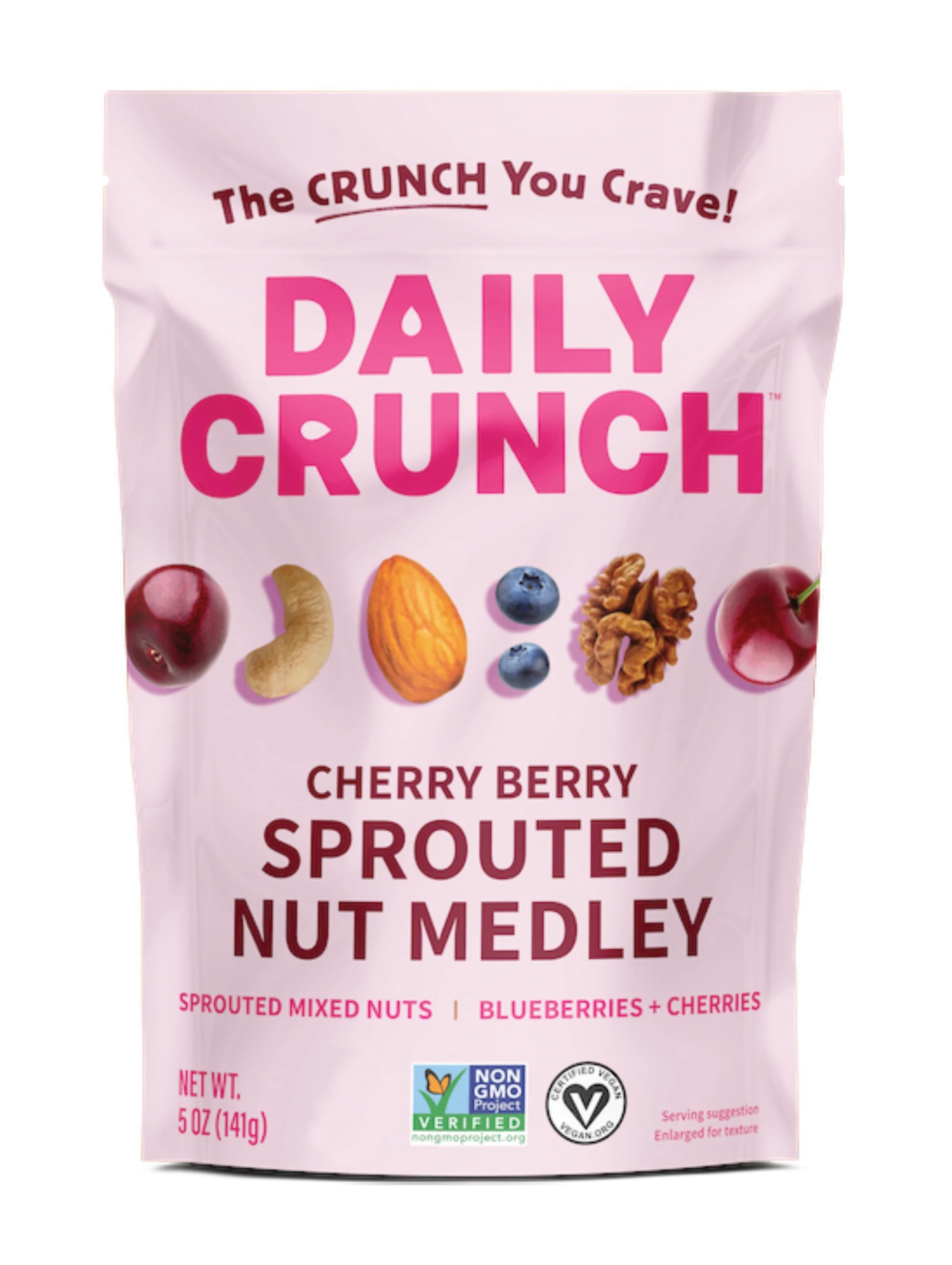 Daily Crunch Cherry Berry Sprouted Nut Medley - Shop Chips at H-E-B Daily Crunch Cherry Berry Sprouted Nut Medley - Shop Chips at H-E-B