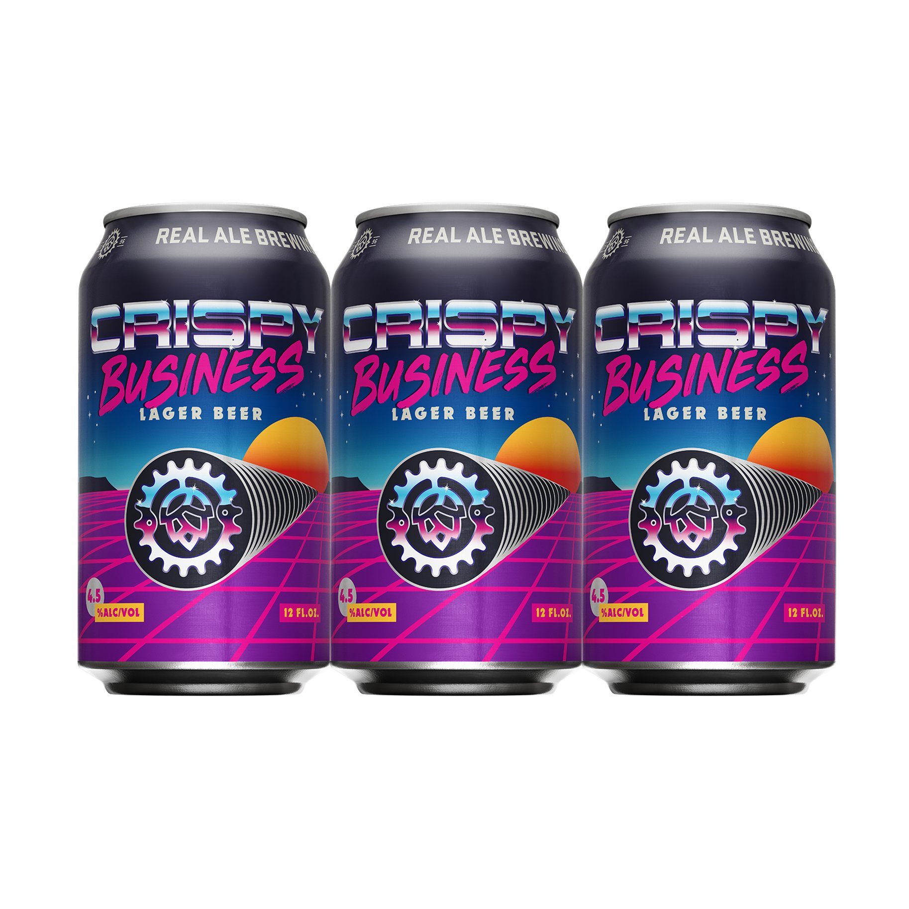 Real Ale Crispy Business Lager Craft Beer 6 pk Cans - Shop Beer at H-E-B