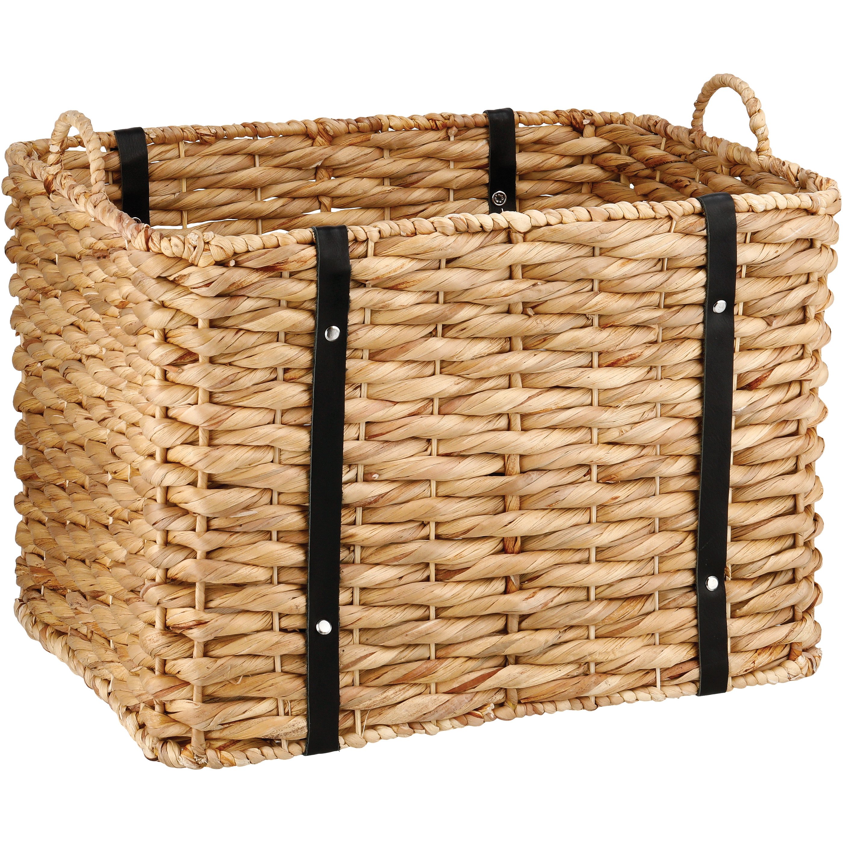Haven + Key Rectangular Water Hyacinth Basket - Natural & Black - Shop ...