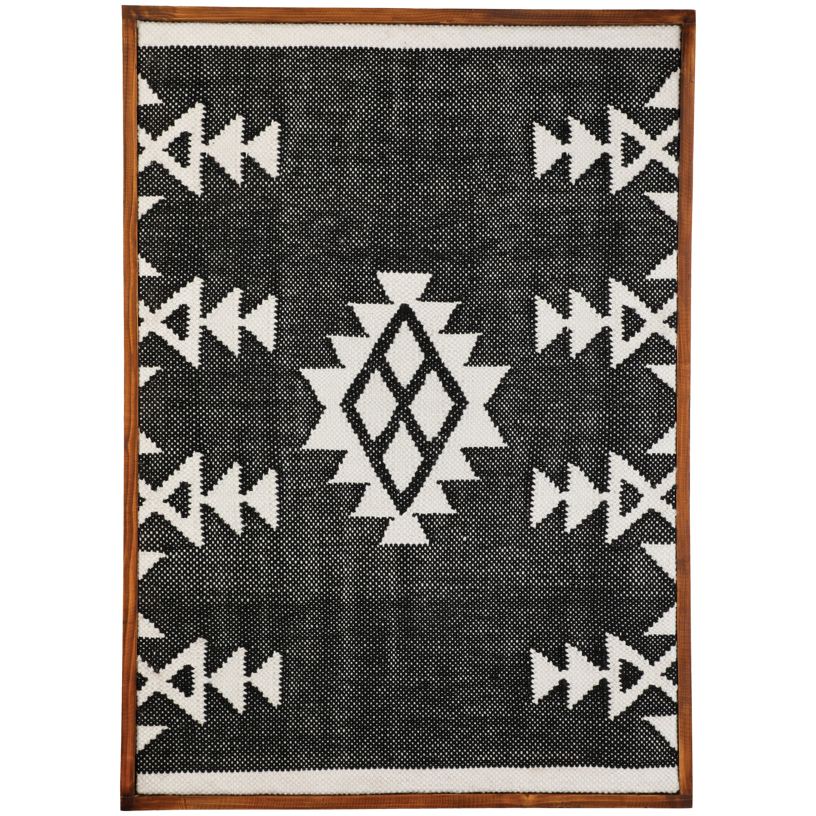 Haven + Key Kilim Pattern Wall Art - White & Black - Shop Seasonal ...