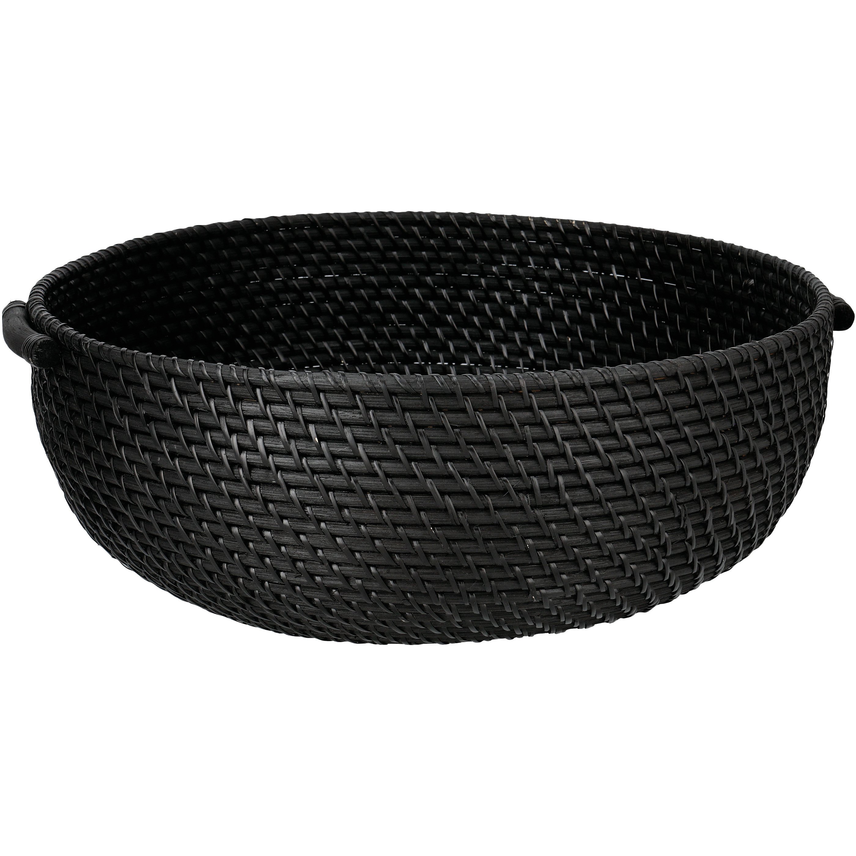 Haven + Key Decorative Rattan Bowl - Black - Shop Seasonal decor at H-E-B