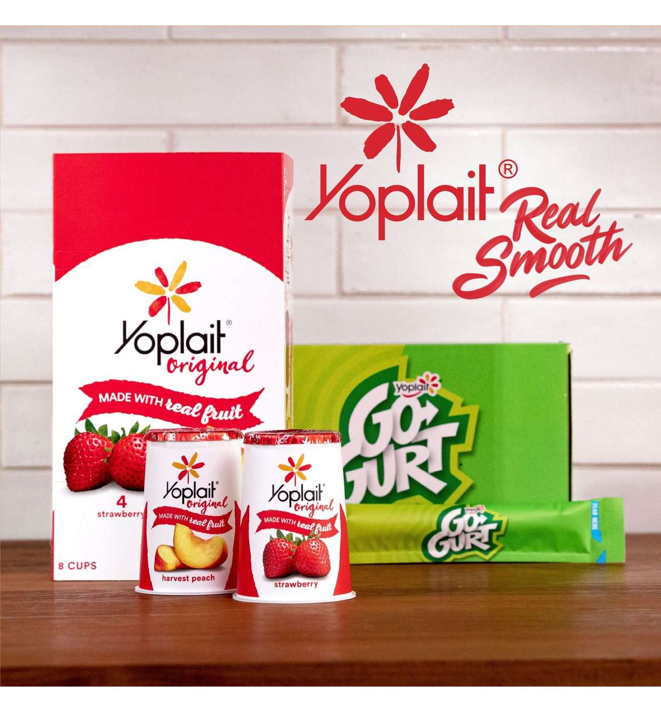 Yoplait GoGurt Low-Fat Strawberry Ice Castle & Vanilla Flurries Yogurt Tubes Value Pack - Shop ...