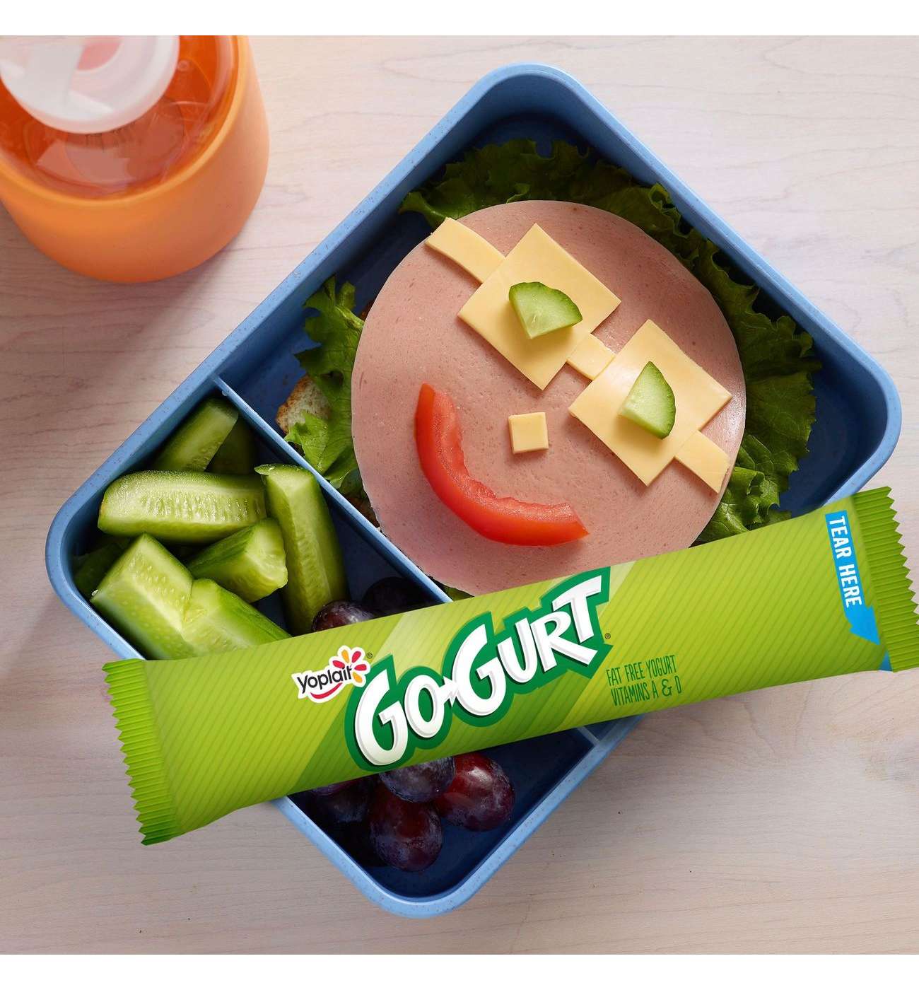 Yoplait GoGurt Low-Fat Strawberry Banana Sparkle & Raspberry Rainbows Yogurt Tubes - Shop Yogurt ...