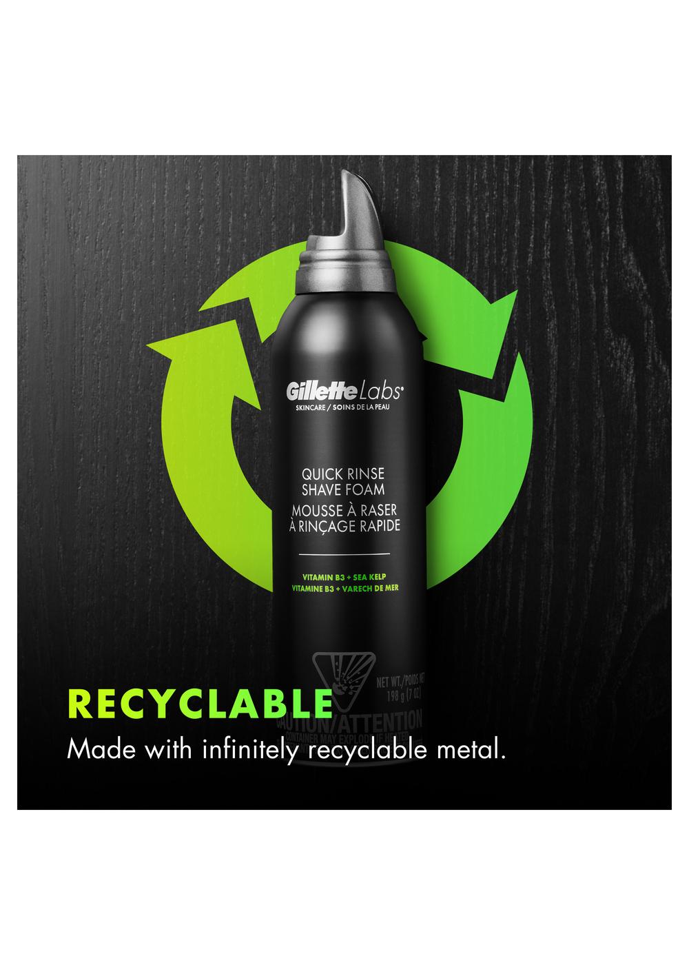 GilletteLabs Quick Rinse Shave Foam - Shop Shaving cream at H-E-B