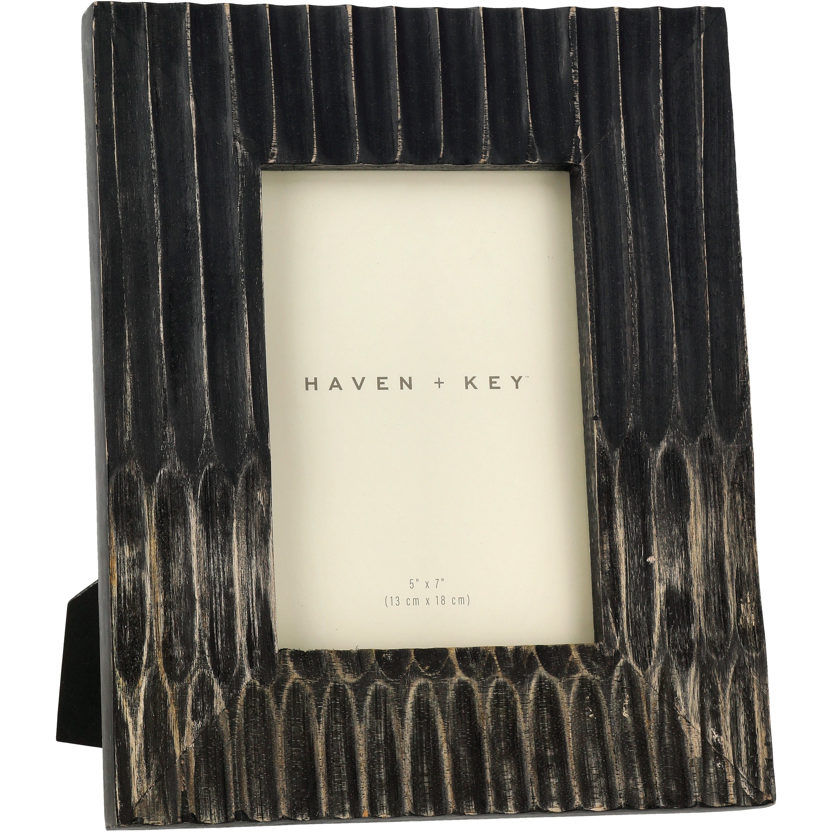 Haven + Key Carved Wooden Picture Frame - Black - Shop Seasonal Decor ...