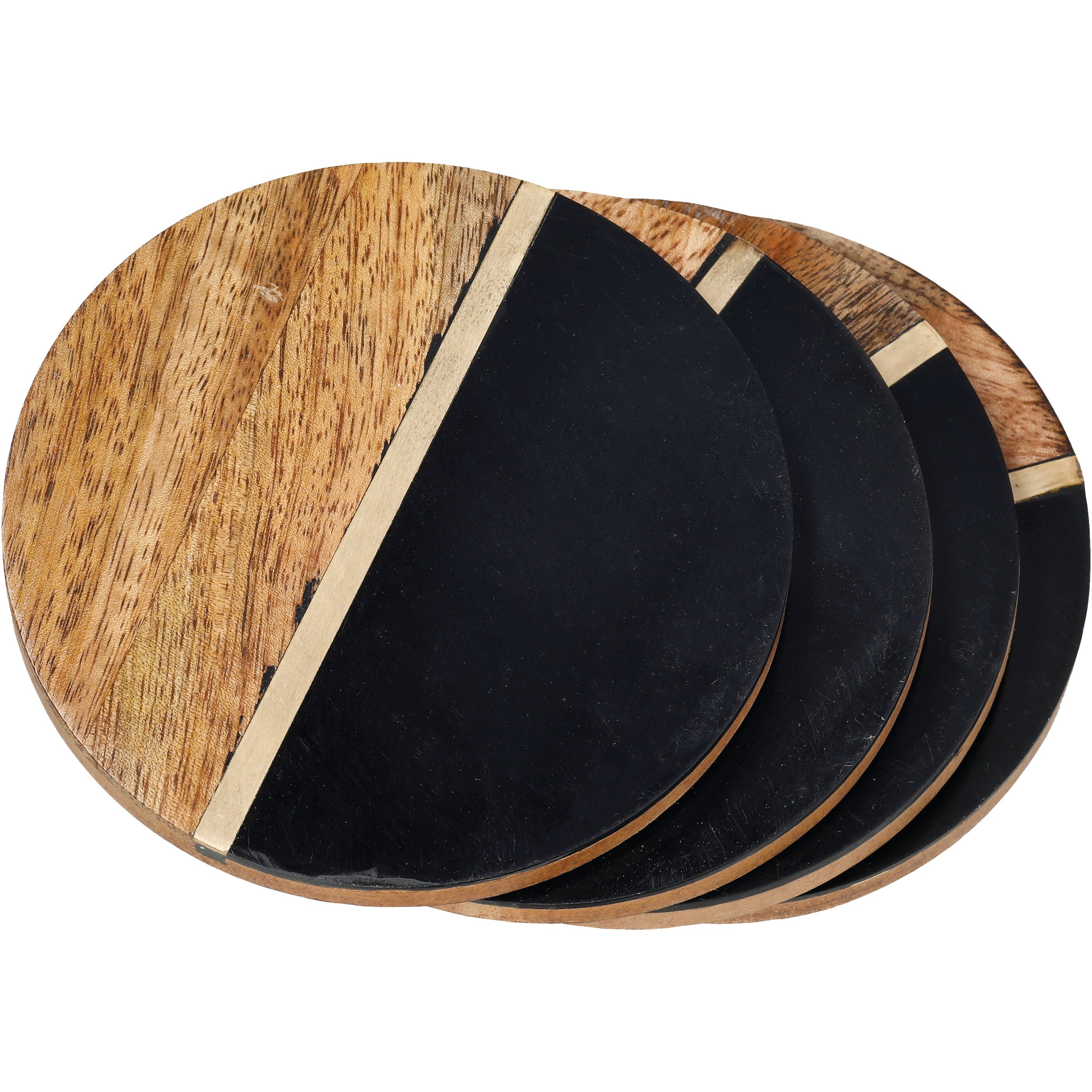 Haven + Key Round Wooden Drink Coasters - Multicolored - Shop Seasonal ...