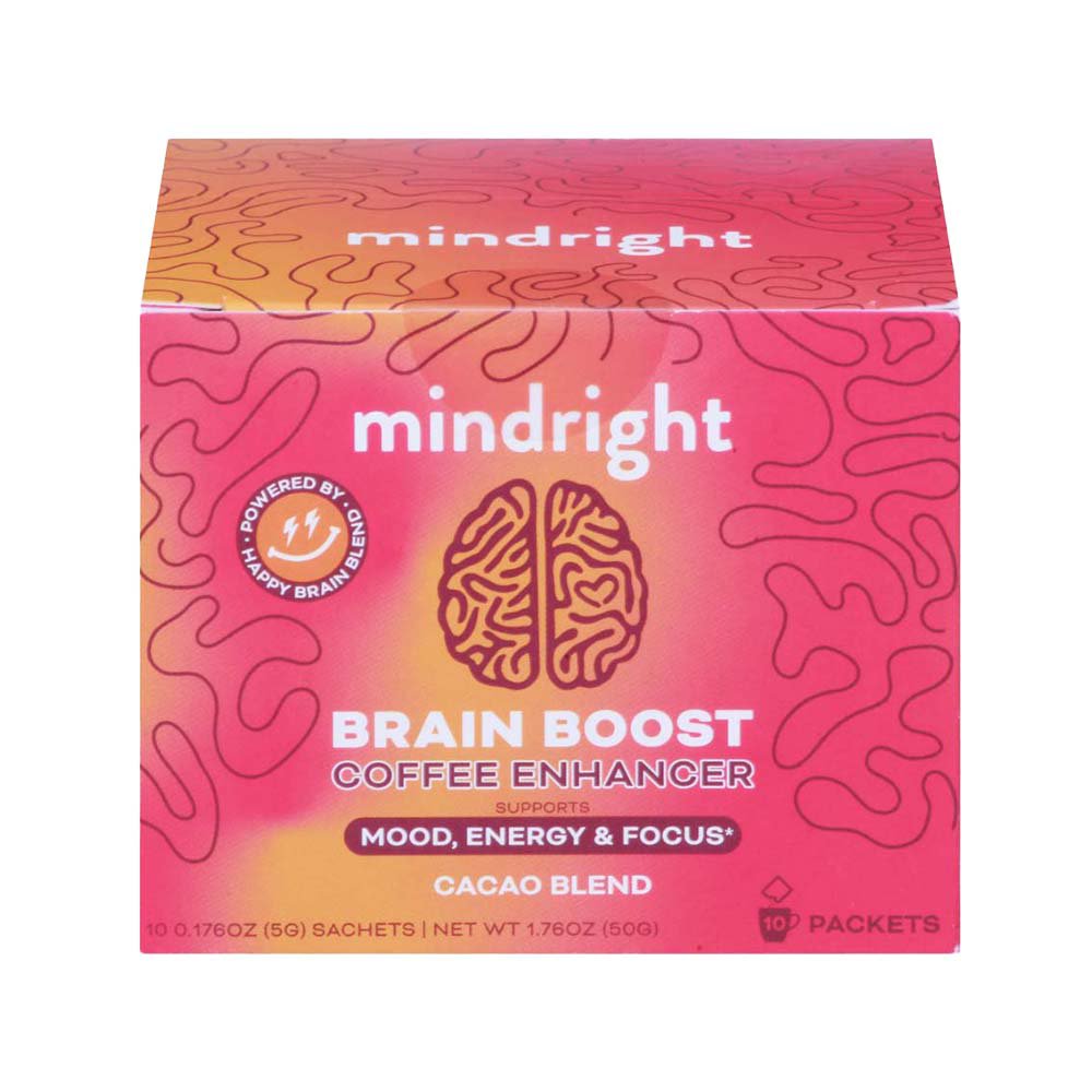 Mindright Brain Boost Coffee Enhancer Packets - Cacao Blend - Shop Diet ...