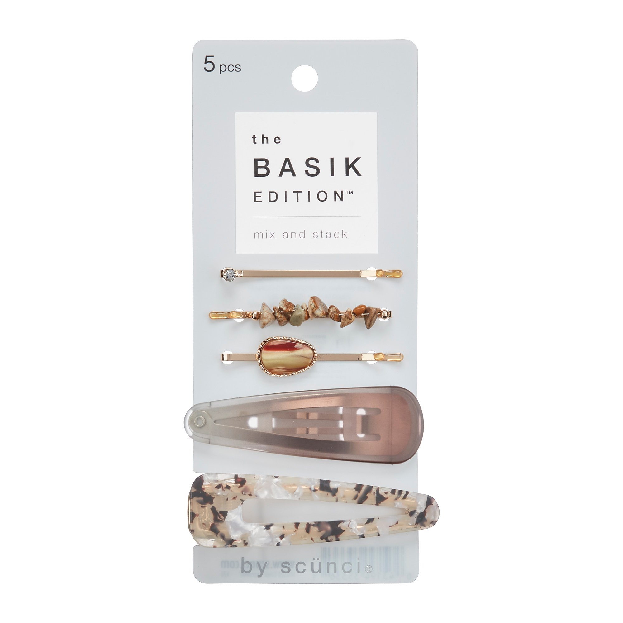 Scunci The Basik Edition Mix and Stack Clips - Shop Hair accessories at ...