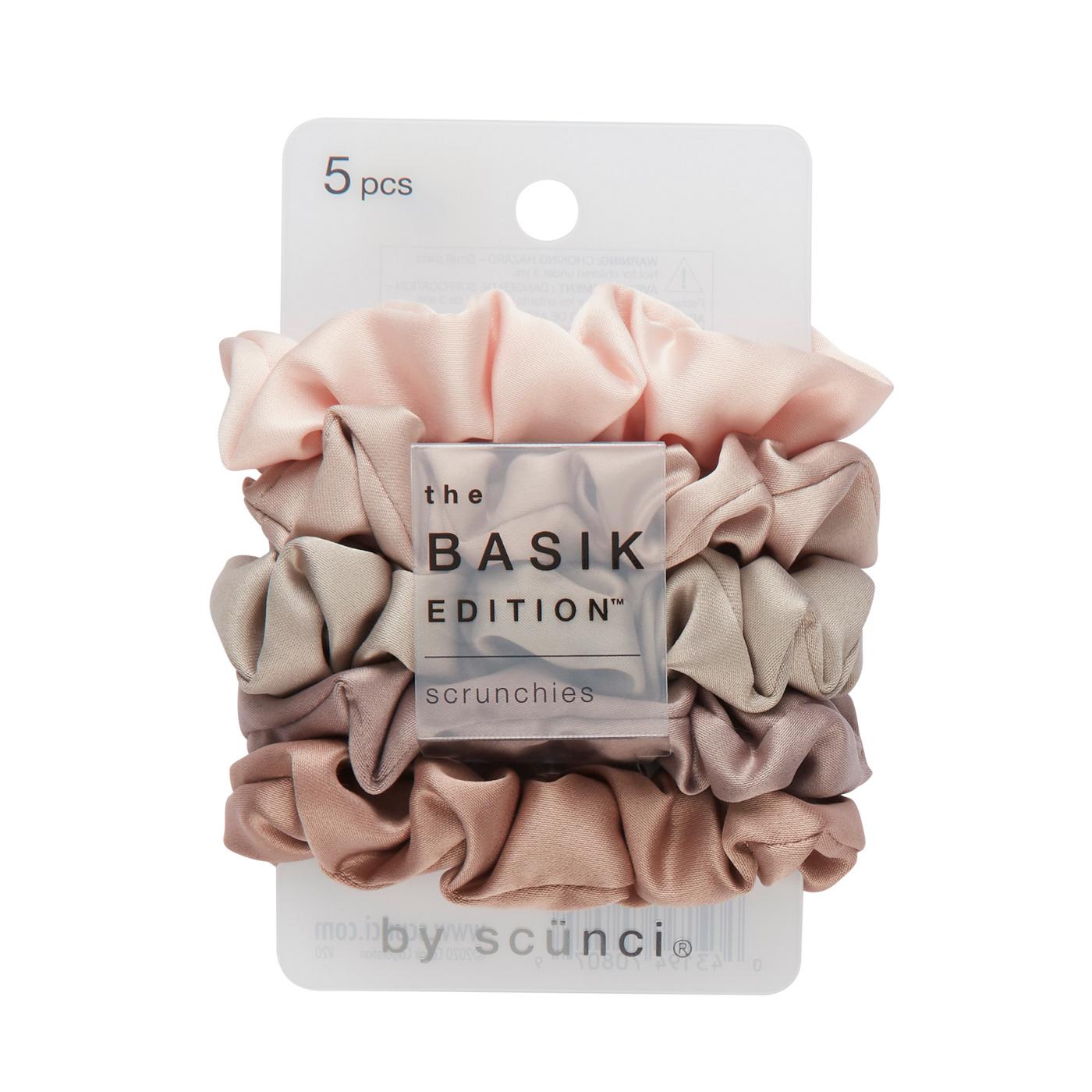 Scunci The Basik Edition Neutral Satin Scrunchies - Shop Hair accessories at H-E-B