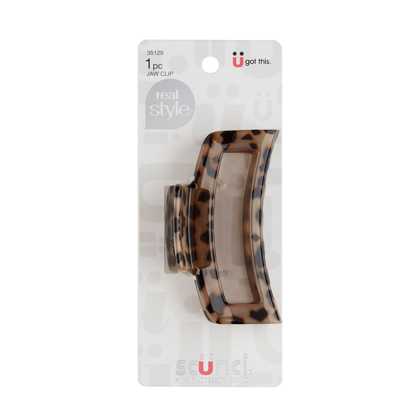 Scunci Tortoise Finish Open Center Jaw Clip - Shop Hair accessories at ...