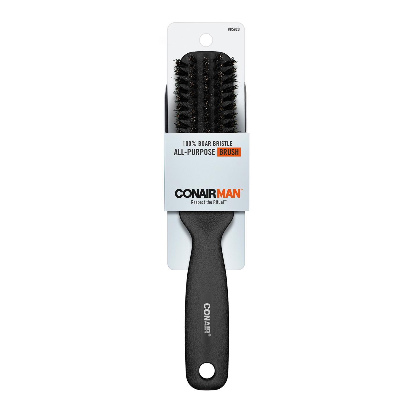 Conair Man All-Purpose Brush 100% Boar Bristle - Shop Brushes & combs ...