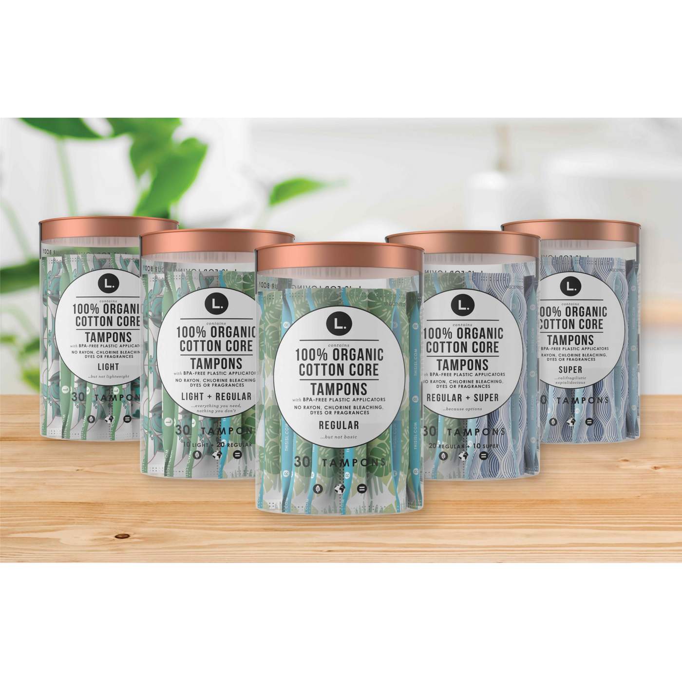 L. Organic Light Tampons - Shop Tampons at H-E-B