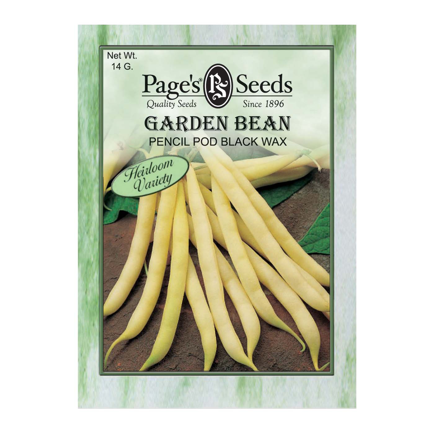 Page's Seeds Pencil Pod Black Wax Garden Bean Seed Packet - Shop Patio ...
