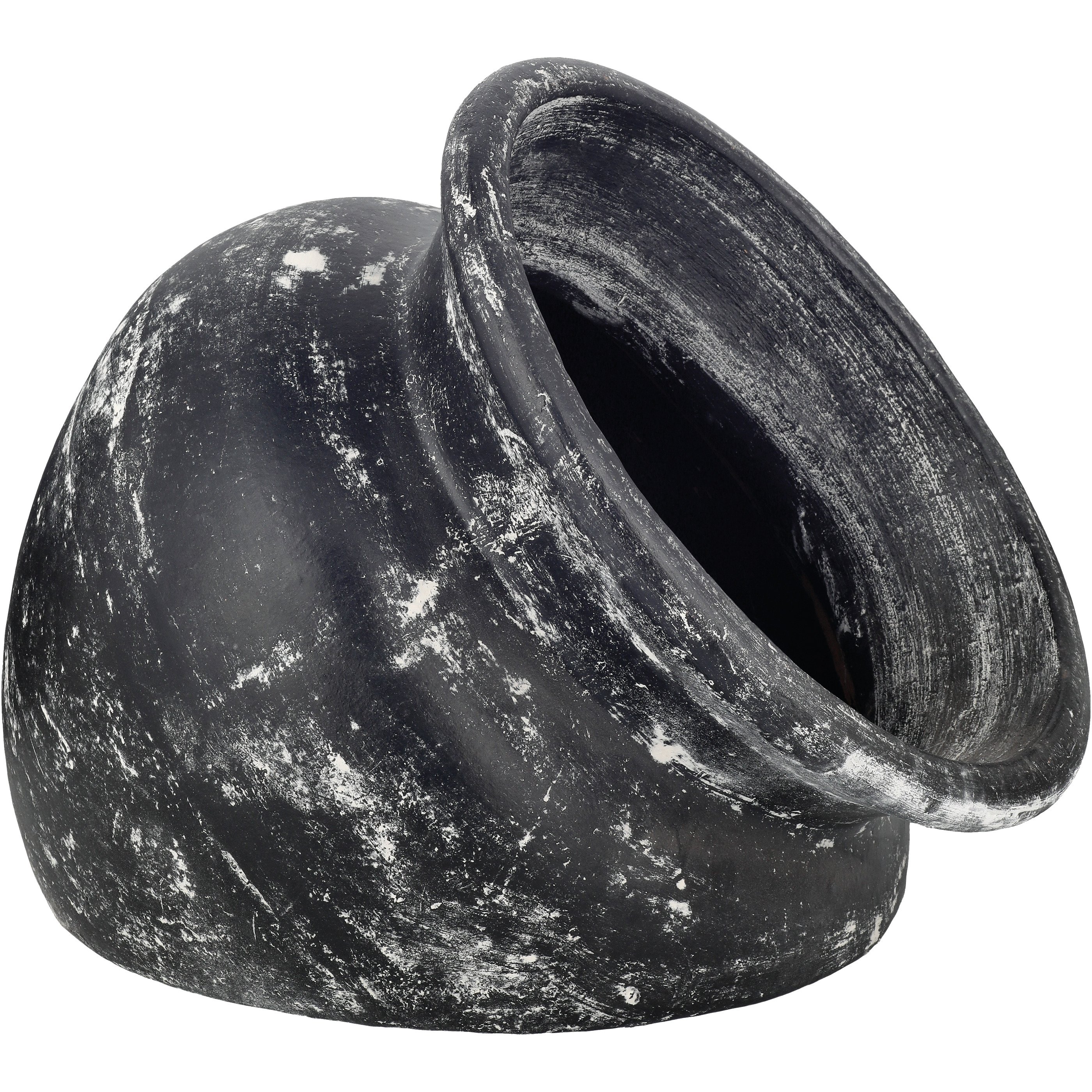Blue Orange Pottery Medium Welcome Clay Planter - Black - Shop Pots ...