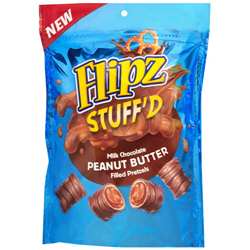 Flipz STUFF'D Milk Chocolate Peanut Butter Filled Pretzels - Shop Candy ...