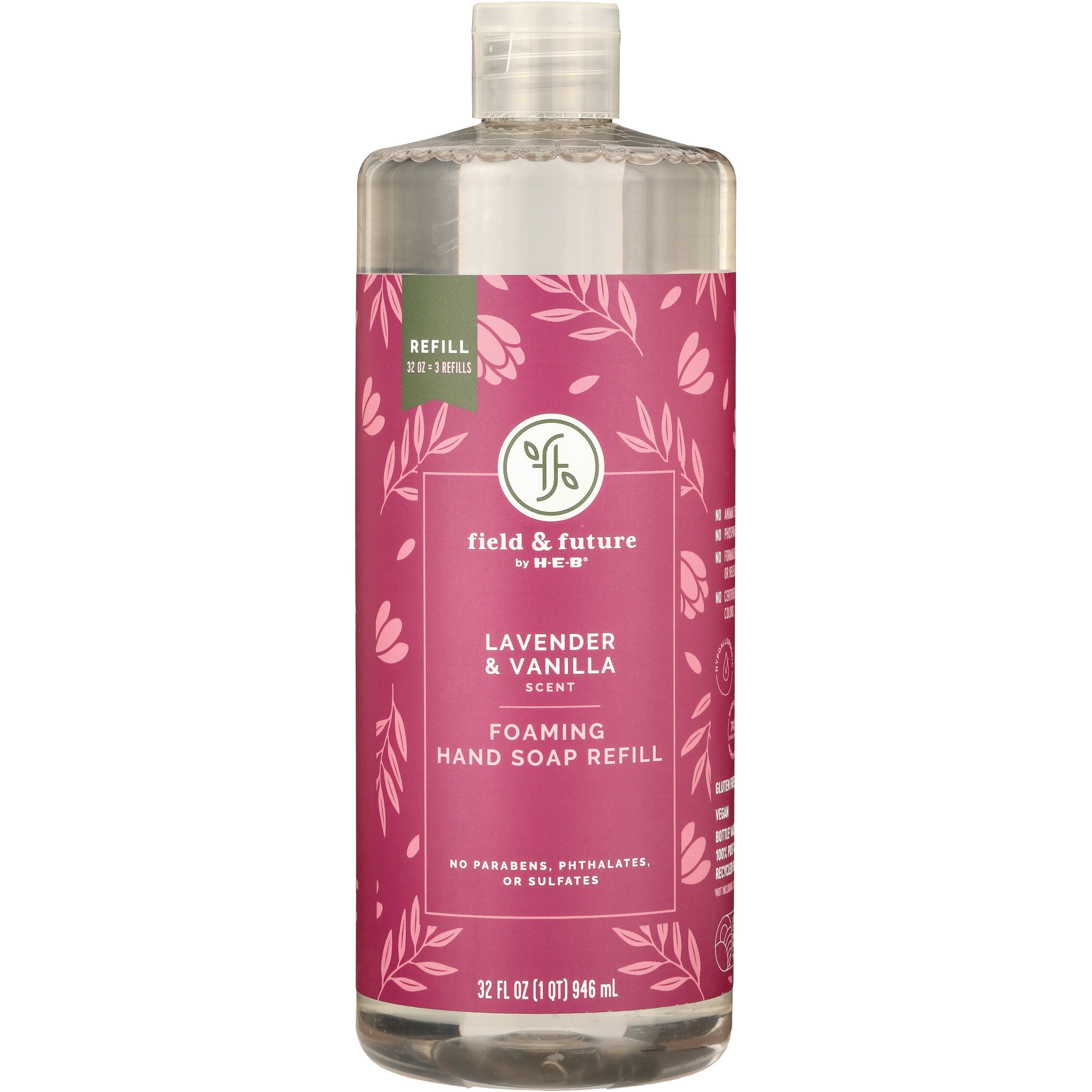 Field & Future by H-E-B Foaming Hand Soap Refill - Lavender & Vanilla ...