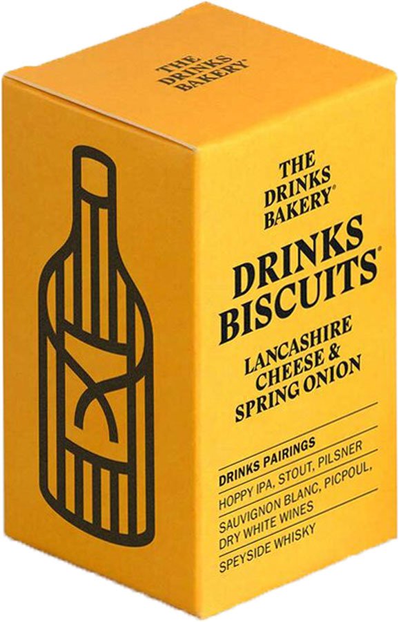 The Drinks Bakery Lancashire Cheese & Spring Onion Biscuits, 110 g ...