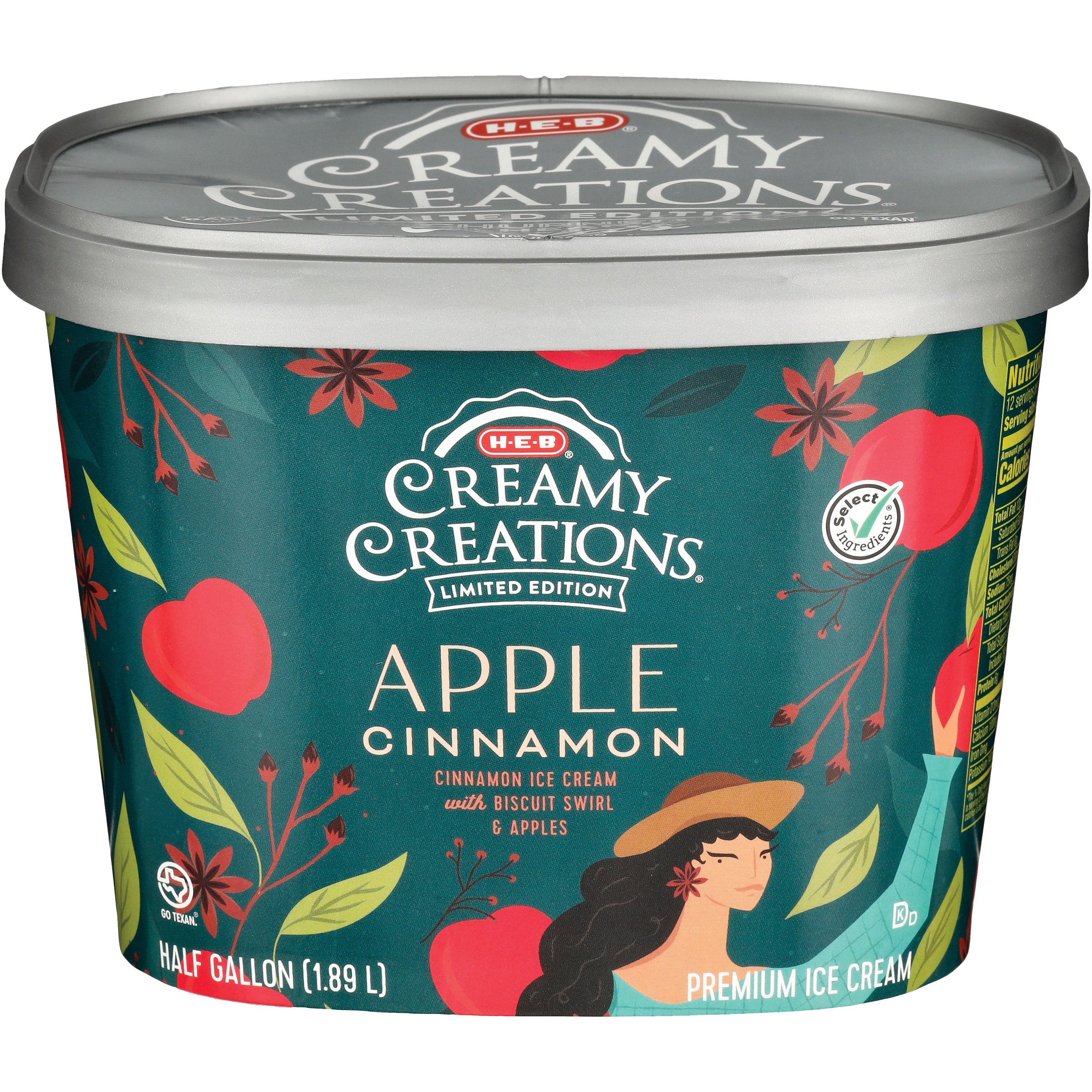 H-E-B Creamy Creations Apple Cinnamon Ice Cream - Shop Ice cream at H-E-B